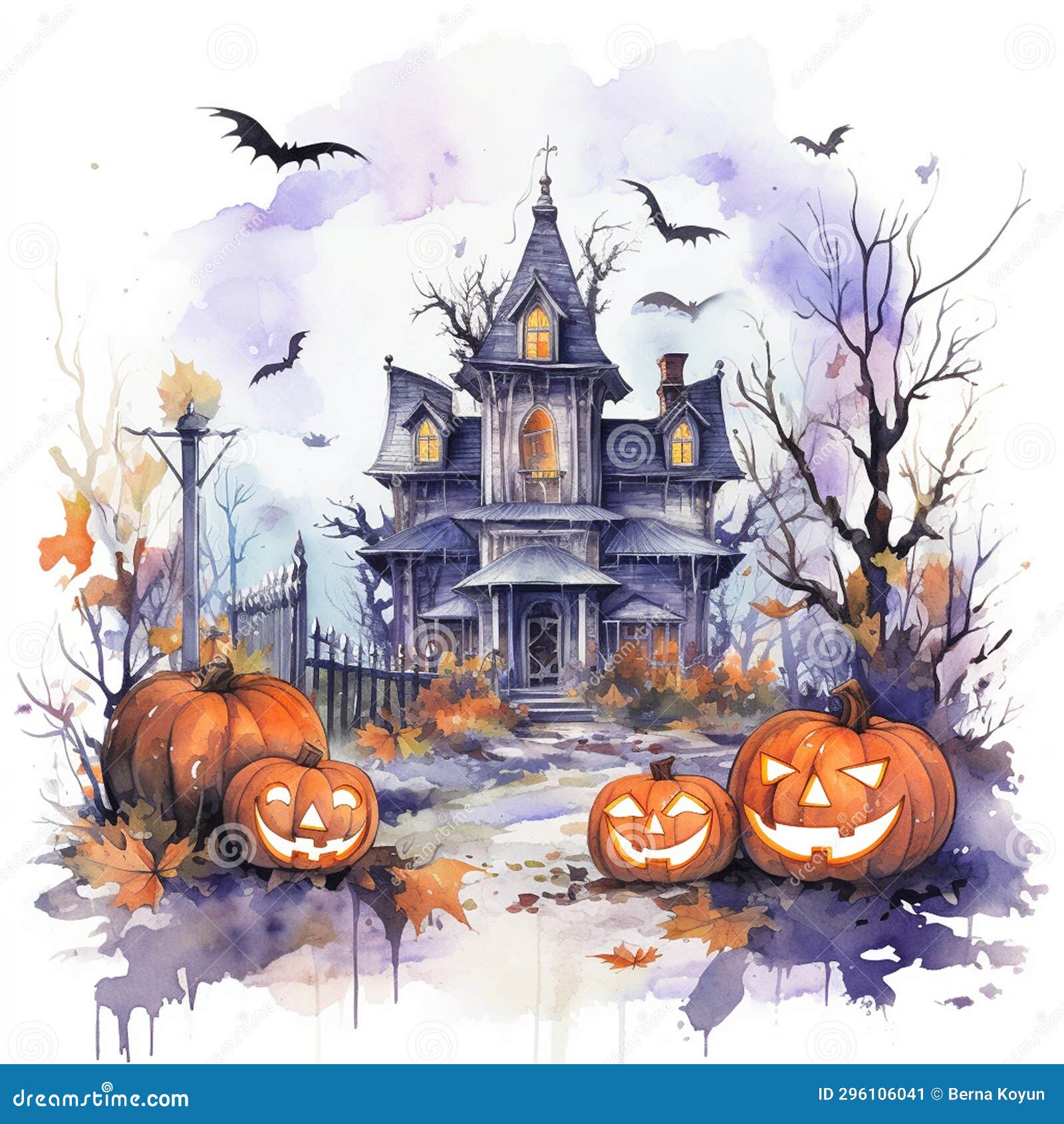 Spooky Pumpkin Patch Background Illustration Stock Illustration ...