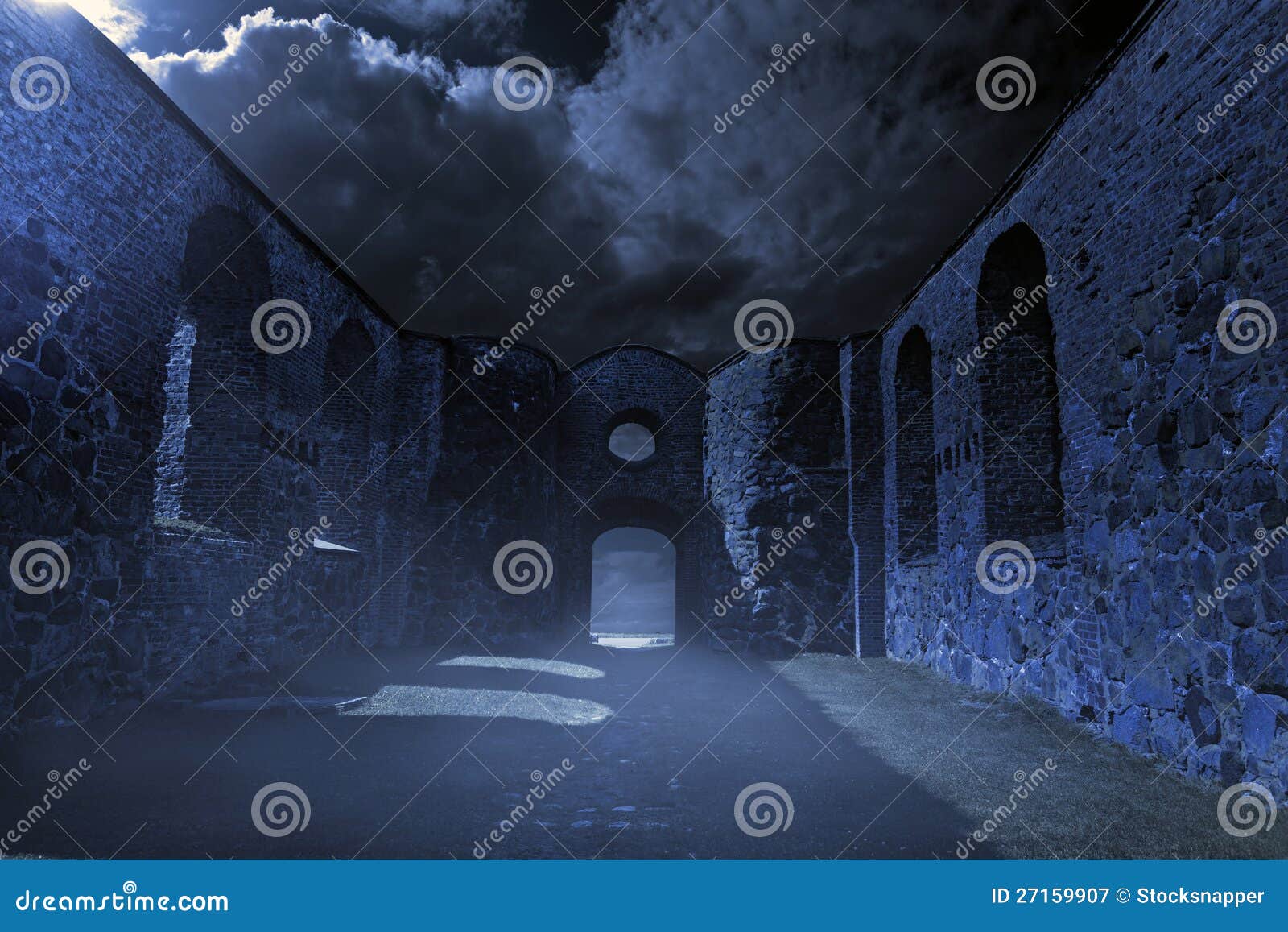 Spooky Ruins stock image. Image of frightening, dark - 27159907