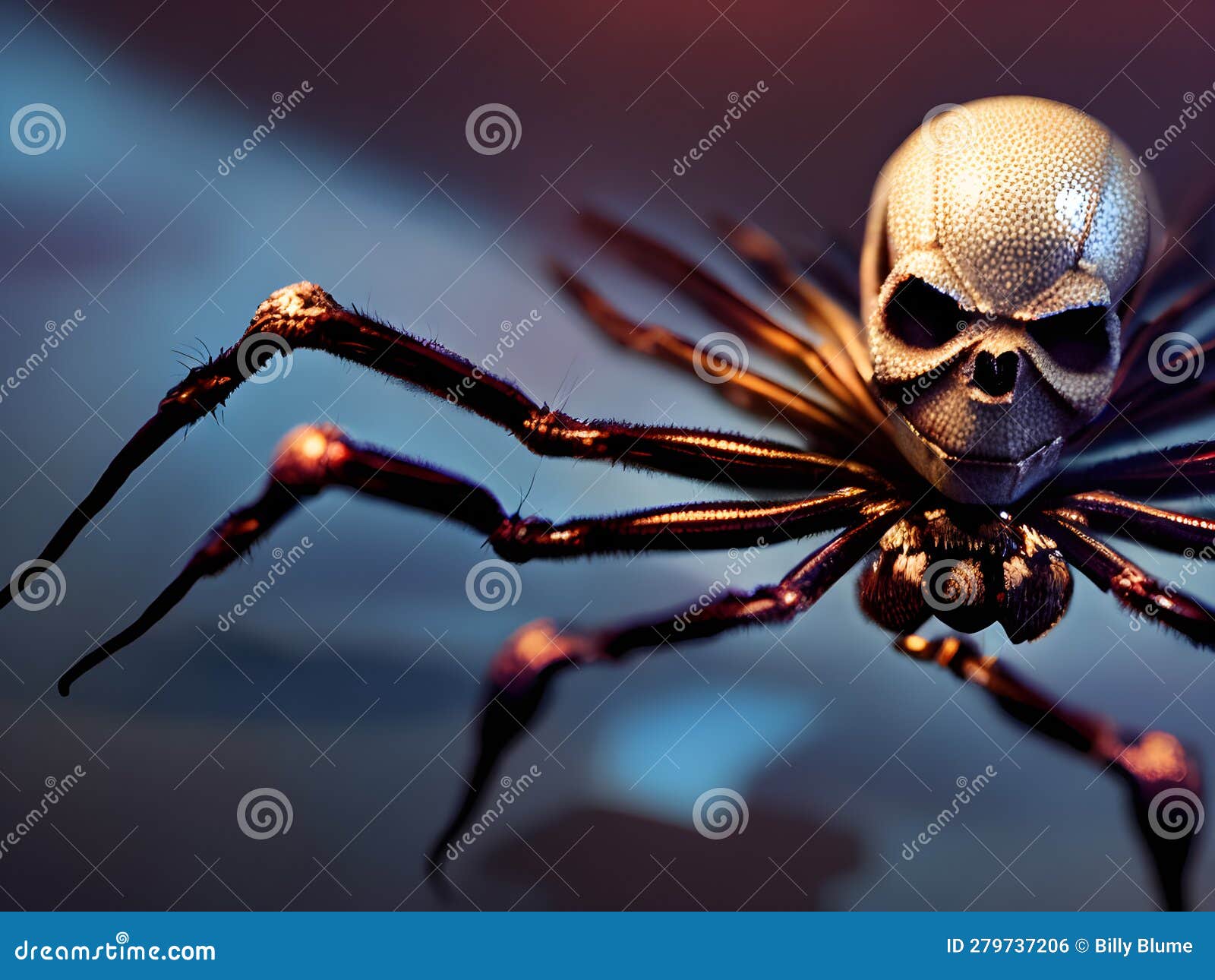 Spooky Scary Abstract Spider Background Seq 7 of 26 Stock Illustration ...
