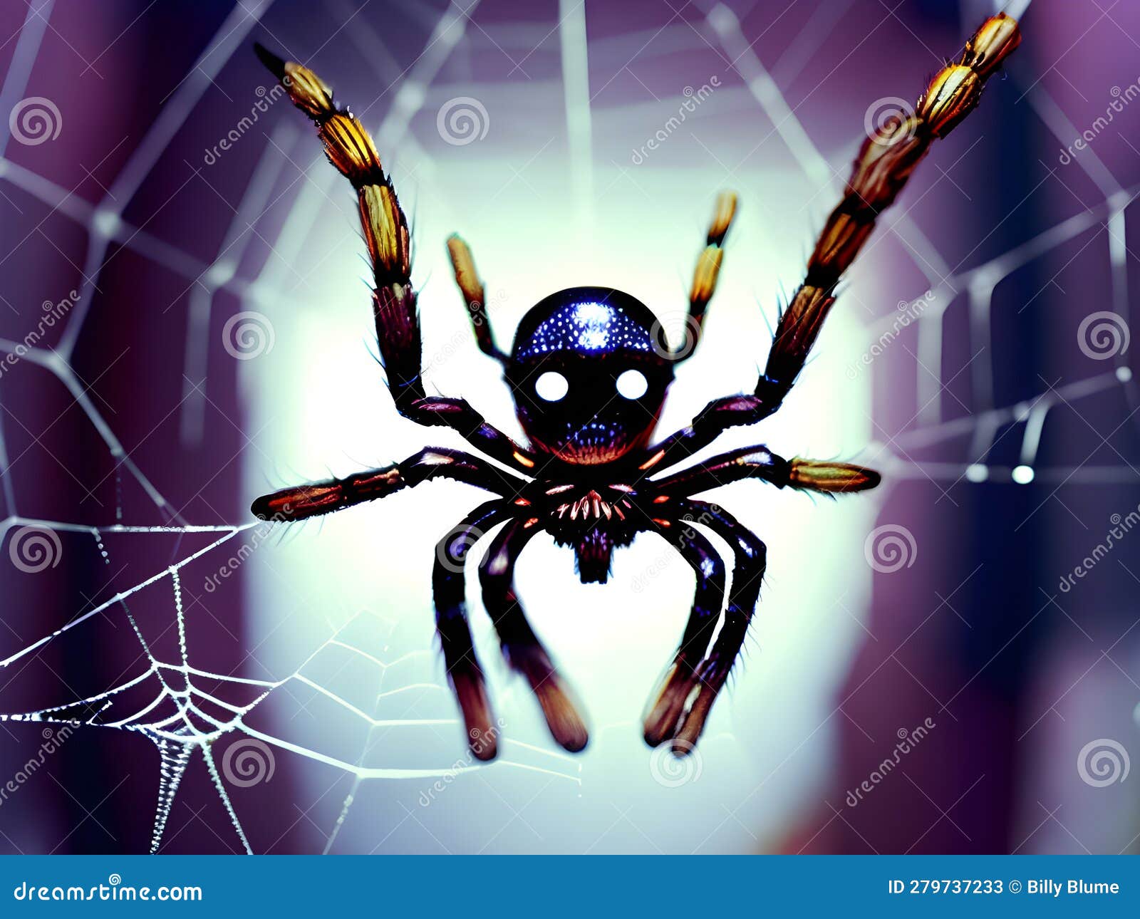 Spooky Scary Abstract Spider Background Seq 17 of 26 Stock Illustration ...