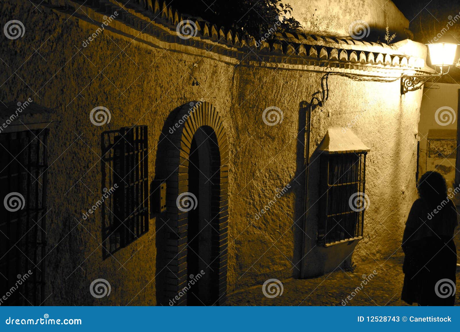 Silhouette Of An Alley Stalking Criminal Stock Photo | CartoonDealer ...