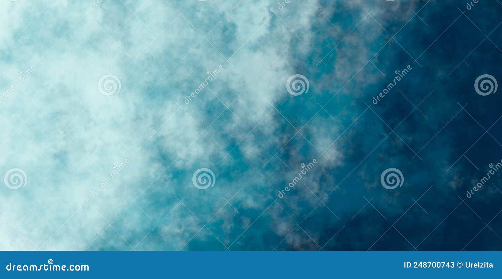 Spooky Sky Blue Abstract Watercolor Background Stock Illustration ...