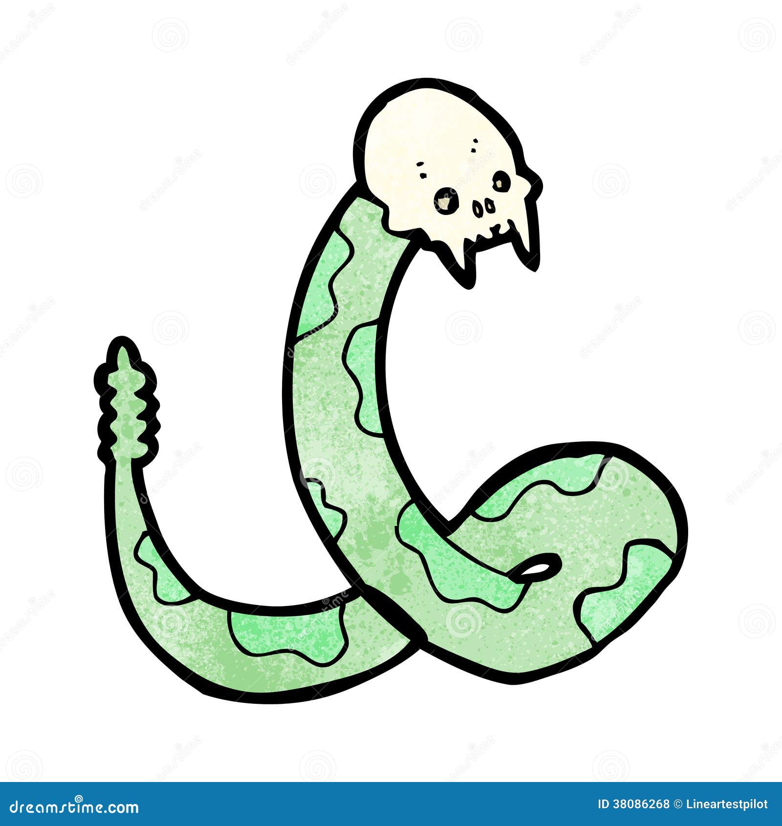 Spooky snake cartoon stock vector. Illustration of drawing - 38086268