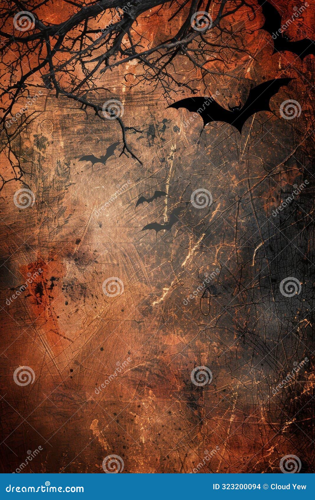 Spooky Texture Background for Halloween Design Stock Illustration ...