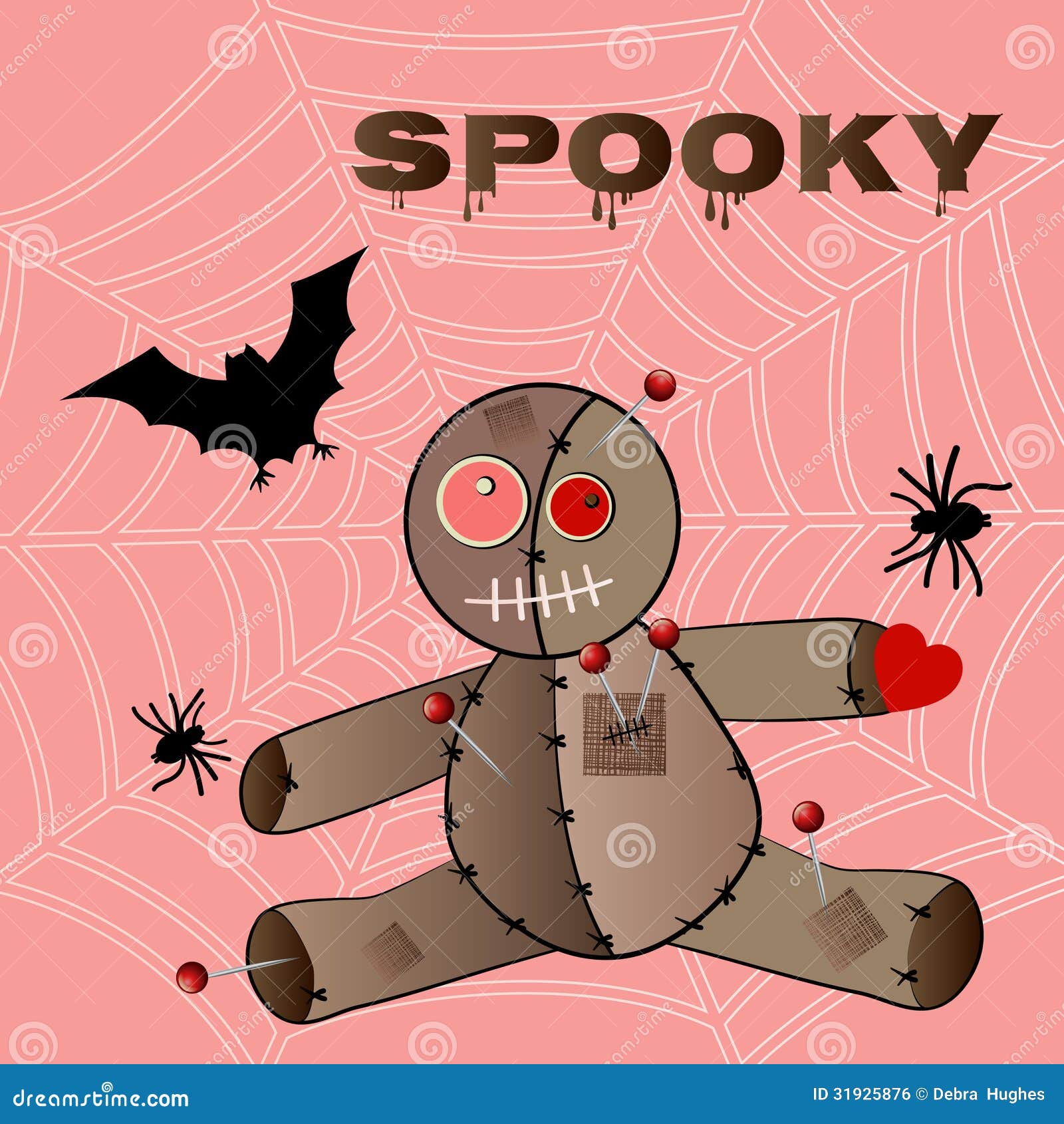 Spooky voodoo halloween stock vector. Illustration of fear - 31925876