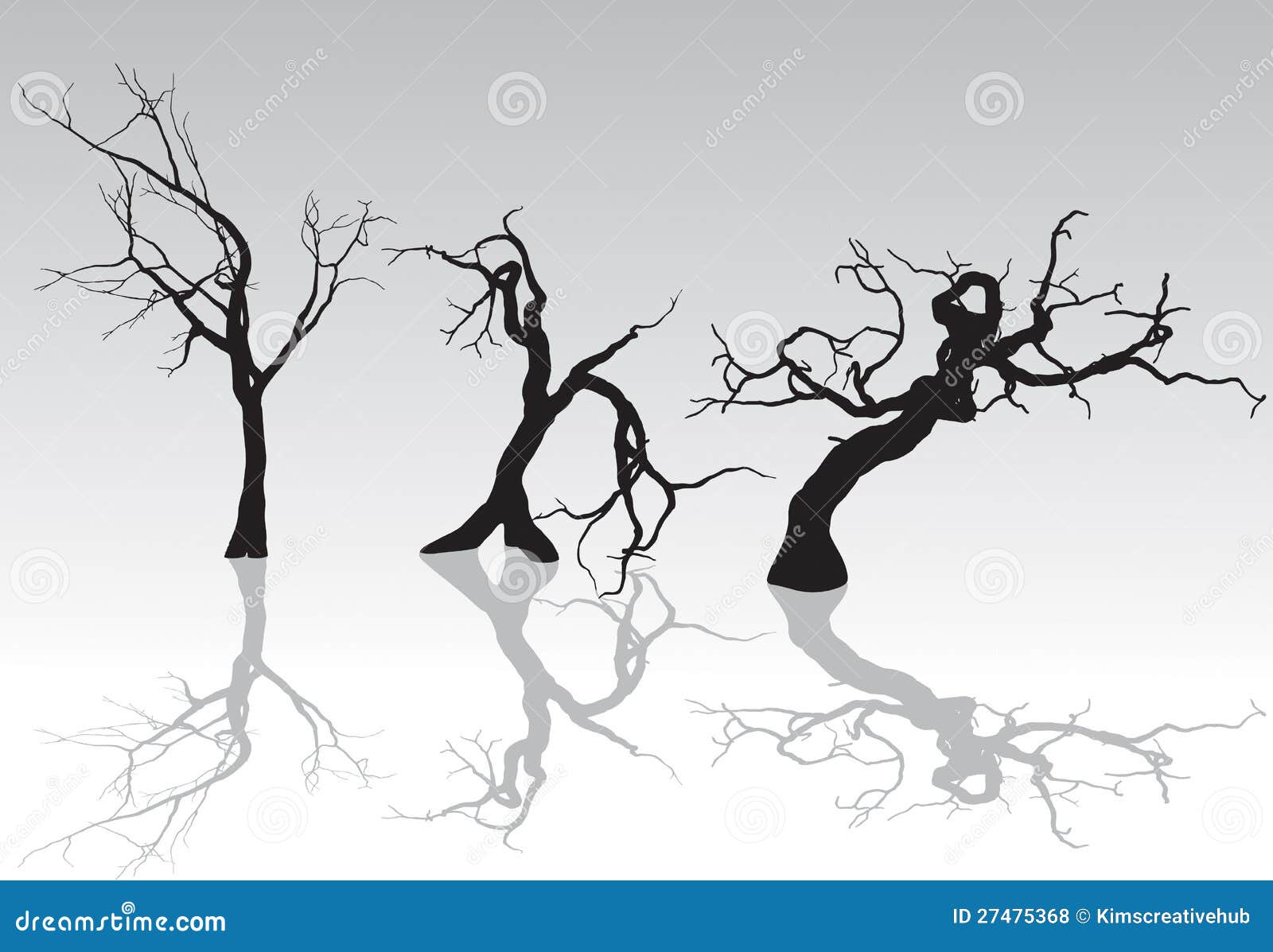 Spooky Winter Trees stock vector. Illustration of nature - 27475368 Spooky Winter Trees stock vector. Illustration of nature - 27475368