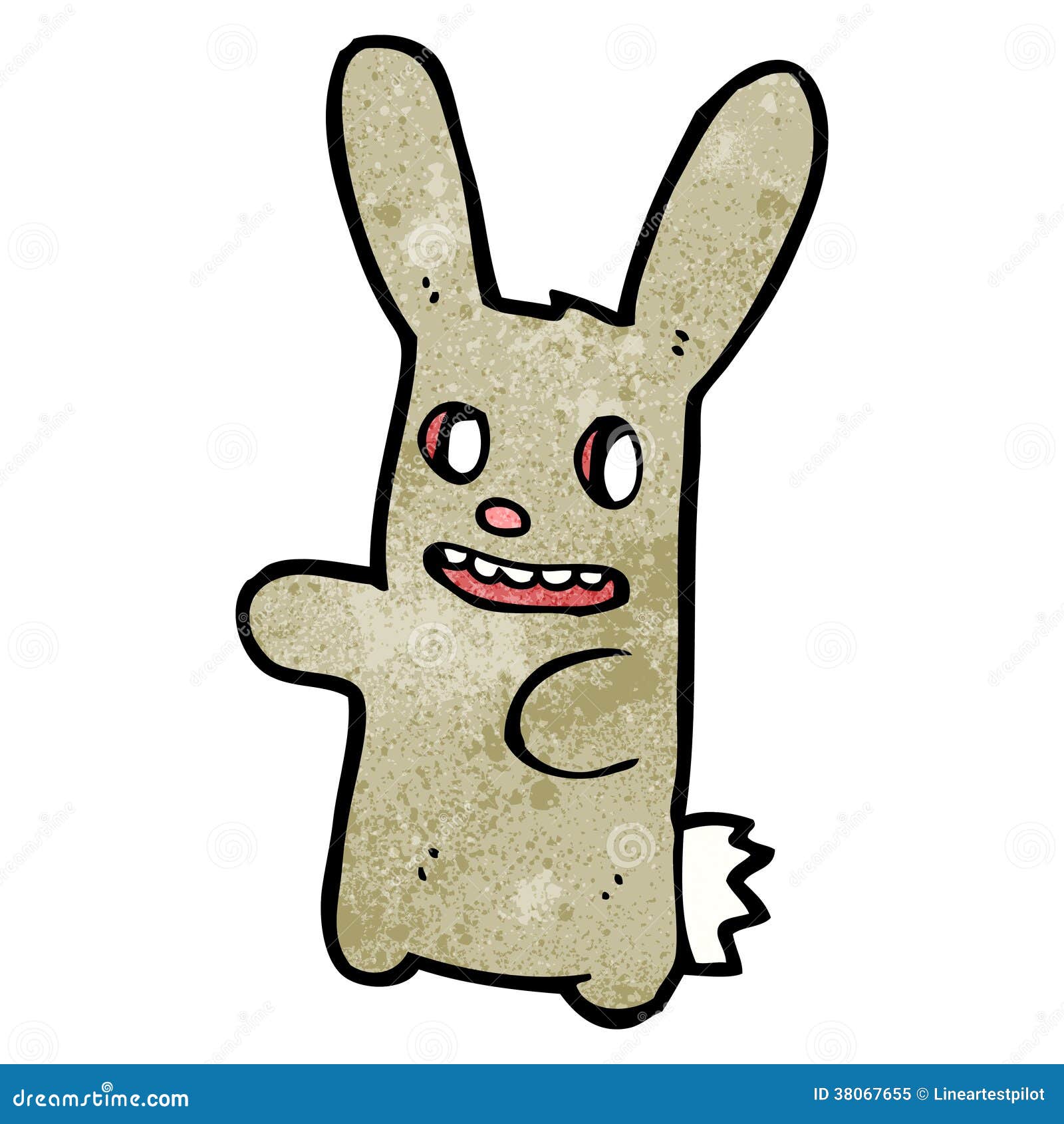 Spooky Zombie Bunny Cartoon Stock Vector - Illustration of texture ...