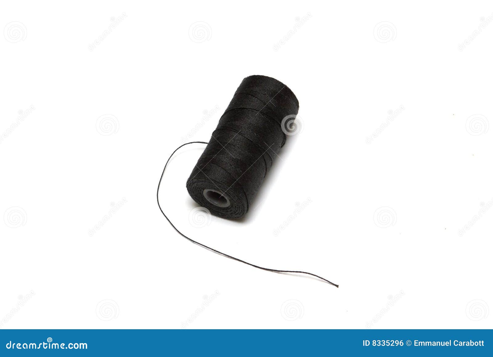 Spool Of Black Thread Picture. Image: 8335296