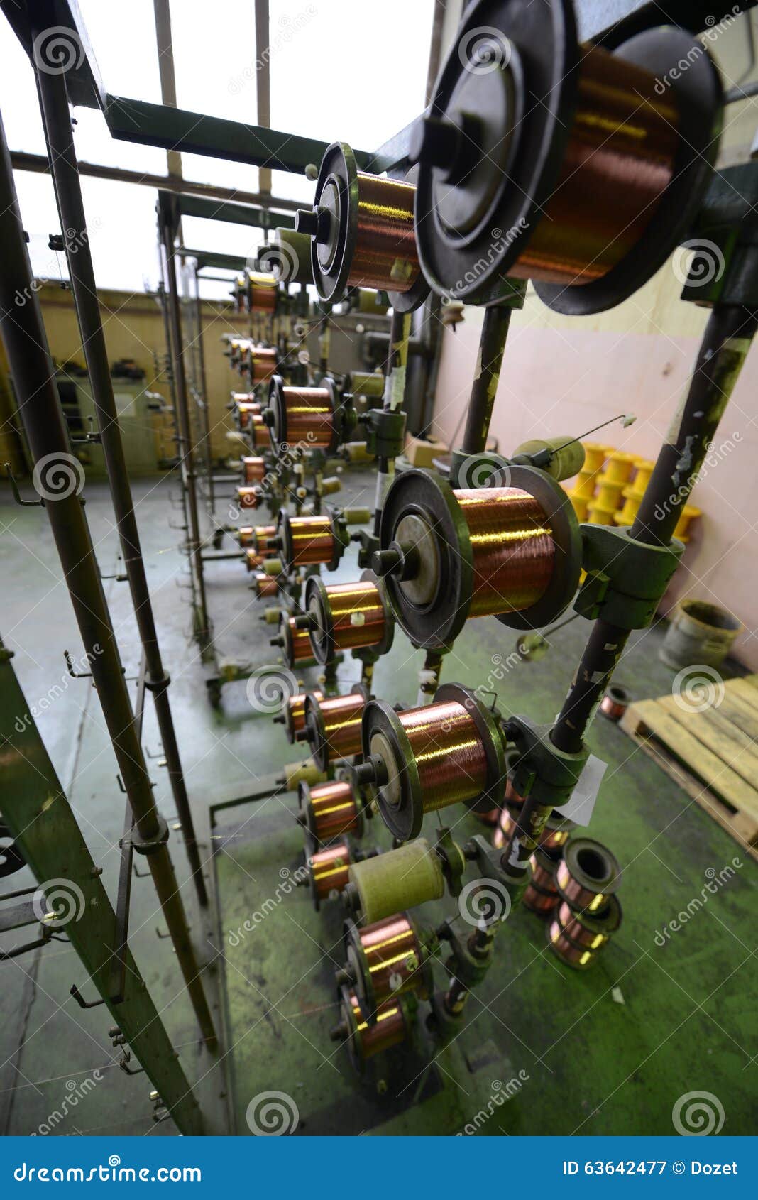 Spool of copper wire stock image. Image of spool, rolled - 63642477