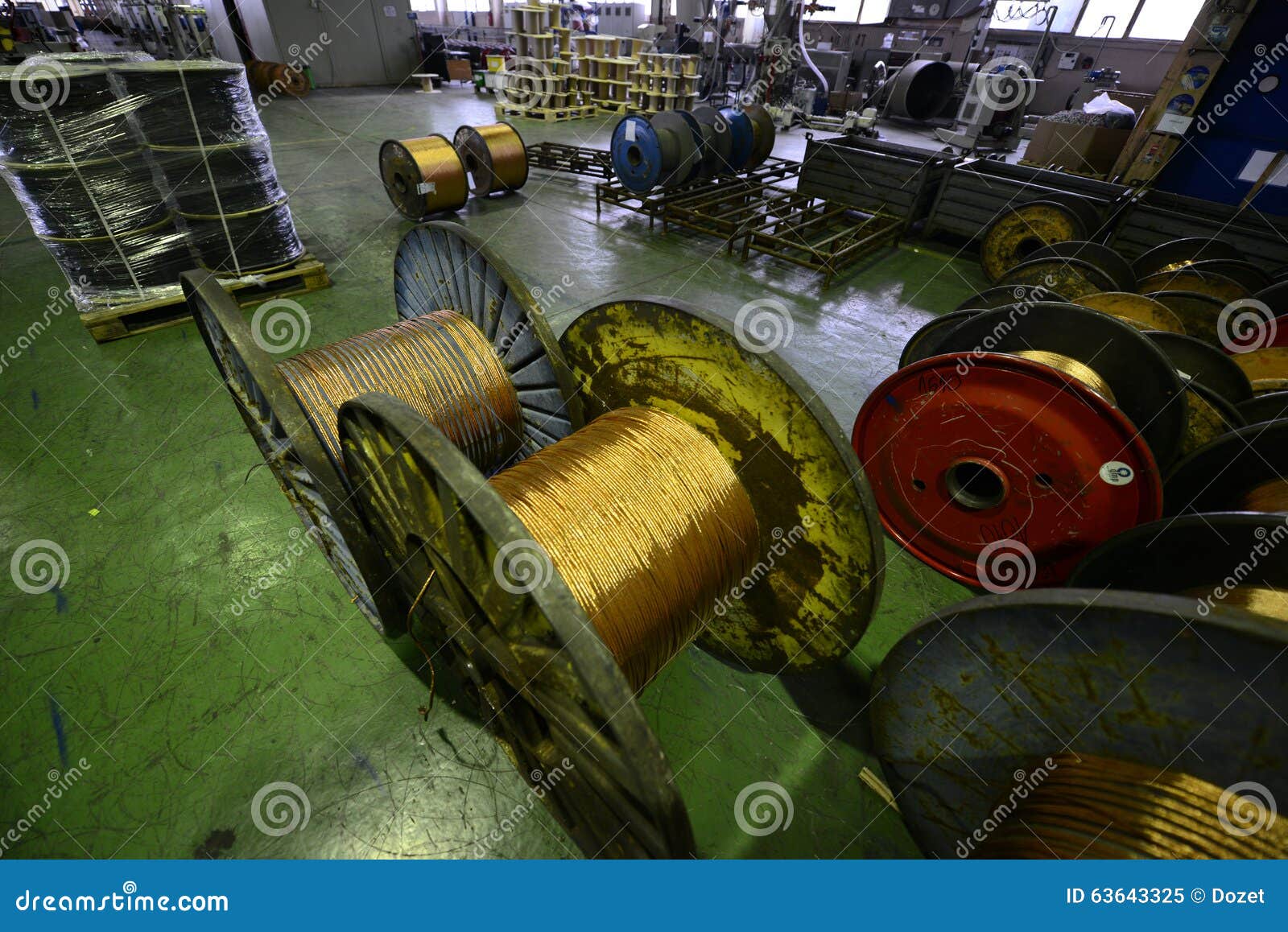 Spool of copper wire stock image. Image of textured, white - 63643325