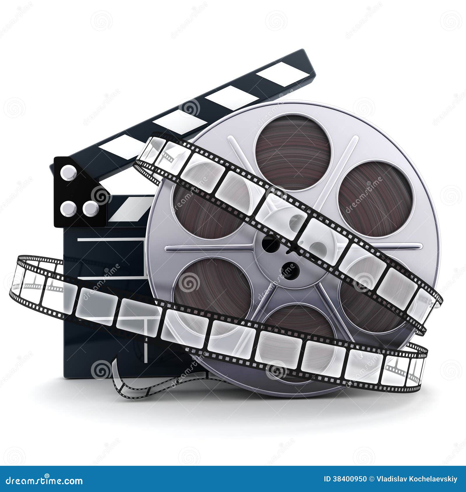 Spool and film stock illustration. Illustration of symbol - 38400950