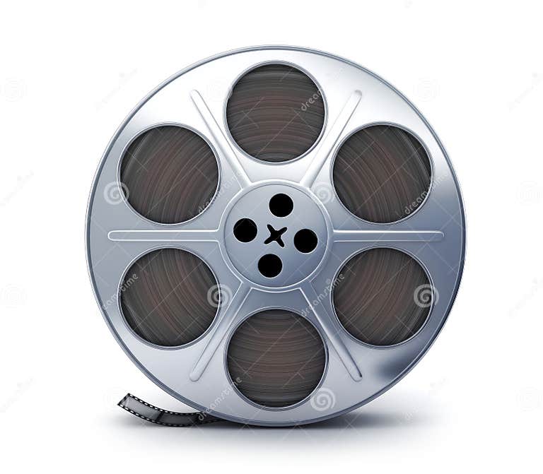 Spool and film stock illustration. Illustration of video - 77144309