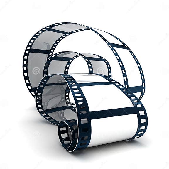 Spool and film stock illustration. Illustration of roll - 40751970