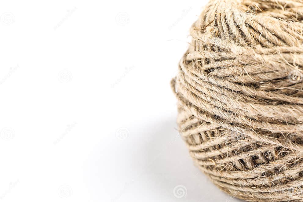 Spool of hemp rope stock photo. Image of hemp, isolation - 141222262