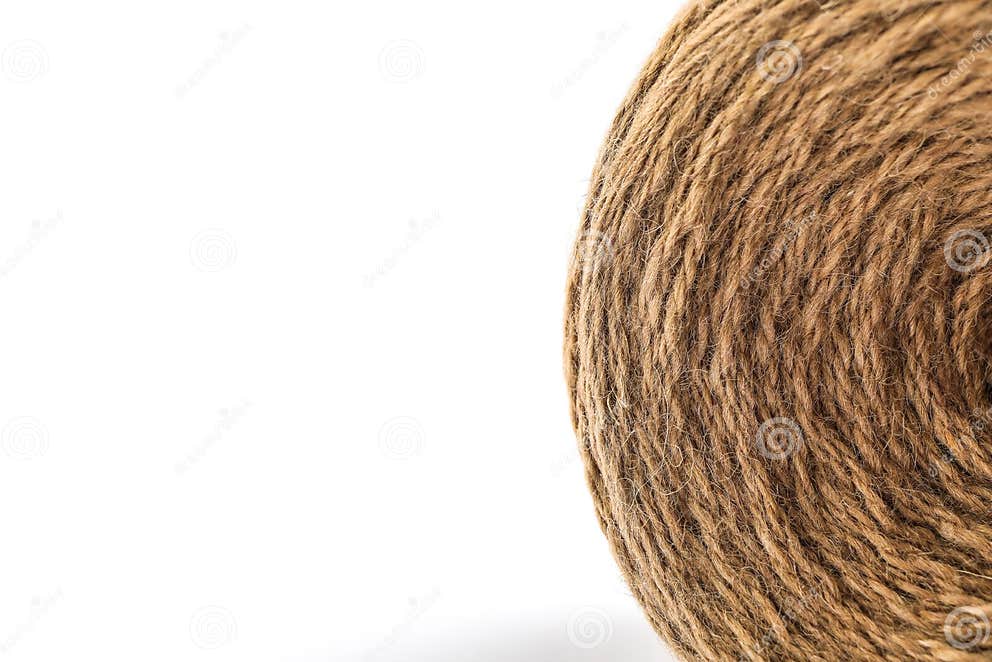Spool of hemp rope stock image. Image of equipment, isolation - 141222269