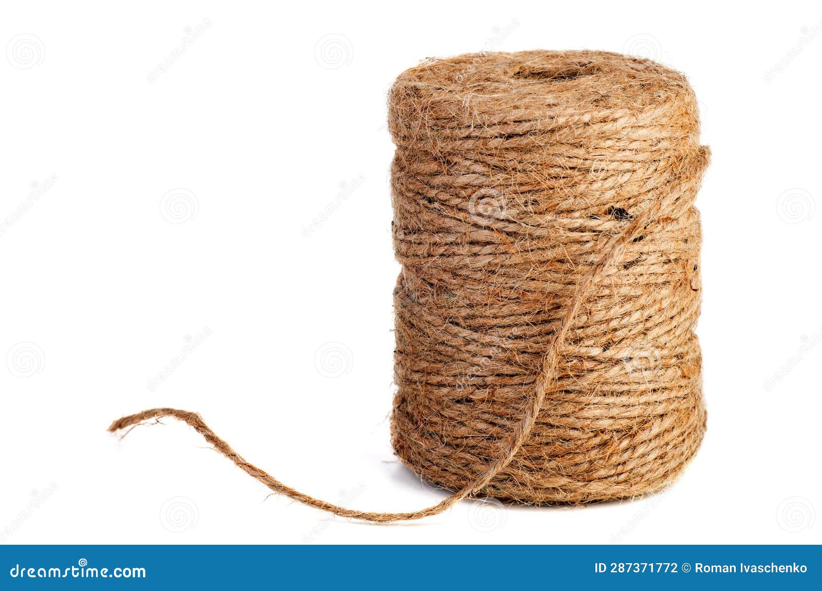 Spool of jute thread stock photo. Image of spool, recycled - 287371772
