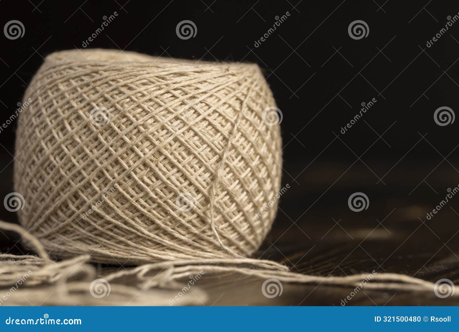 A Spool of Light Thread for Sewing Stock Photo - Image of needlework ...