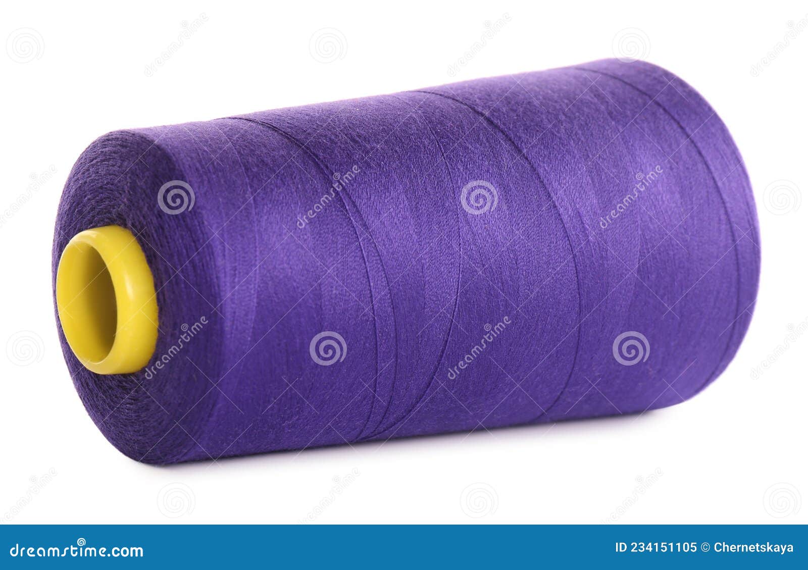 Spool of Purple Sewing Thread Isolated on White Stock Image - Image of ...
