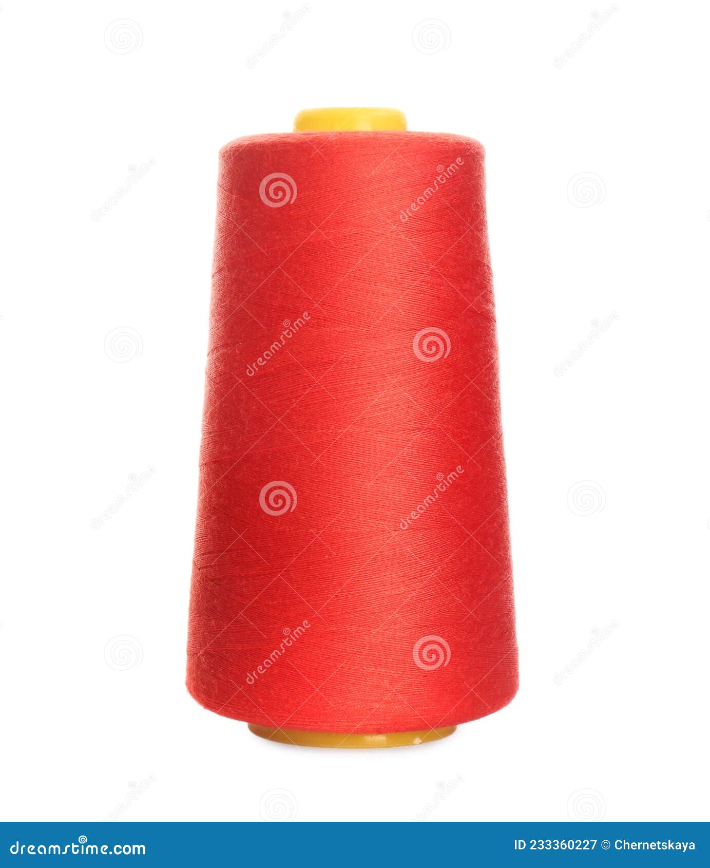 Spool of Red Sewing Thread Isolated on White Stock Image - Image of ...