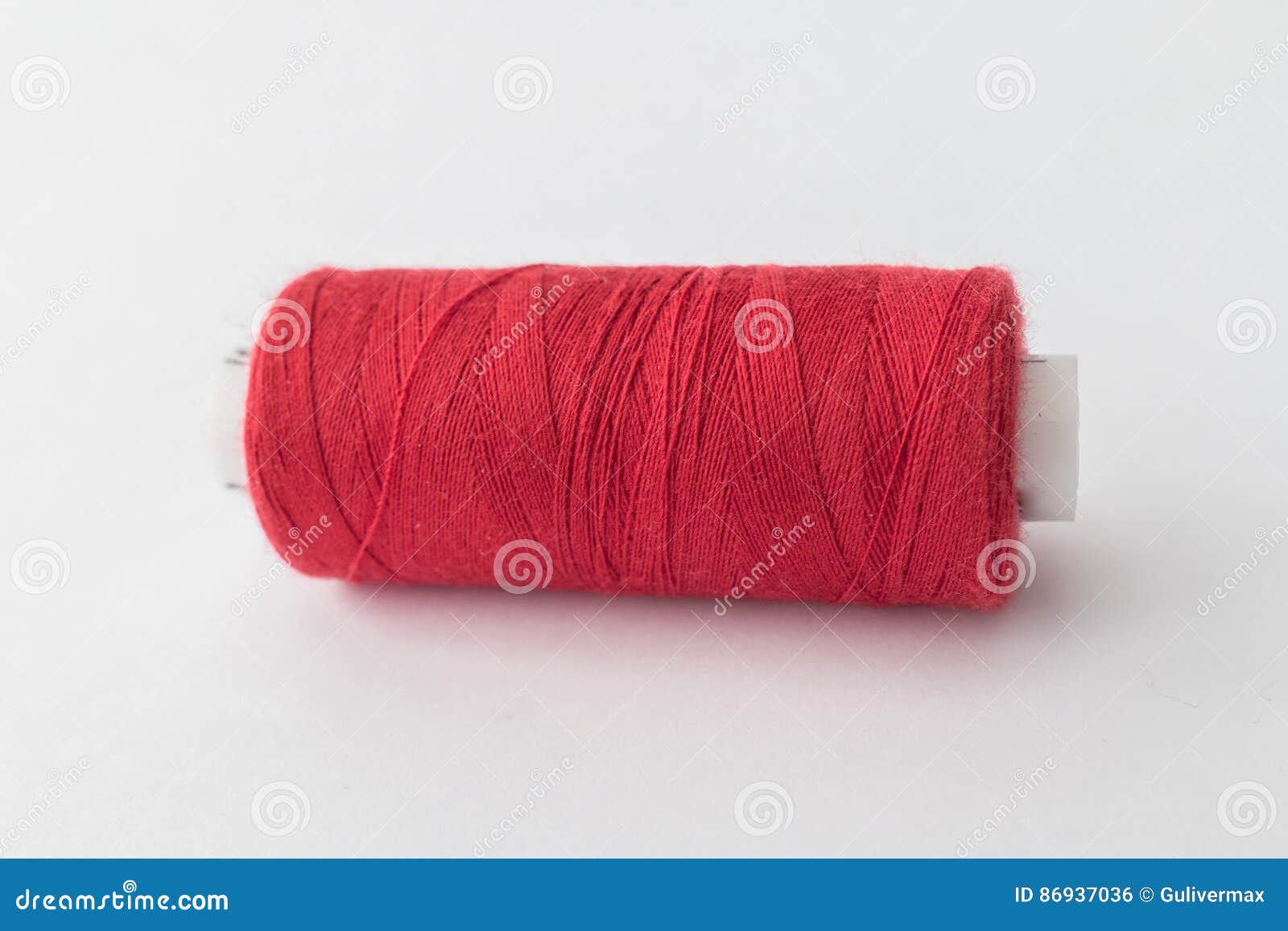 Spool of Red Thread, Close-up Stock Photo - Image of handiwork ...