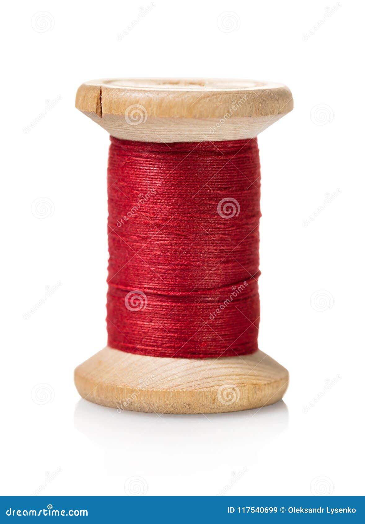 Spool of red thread stock image. Image of pattern, textile - 117540699