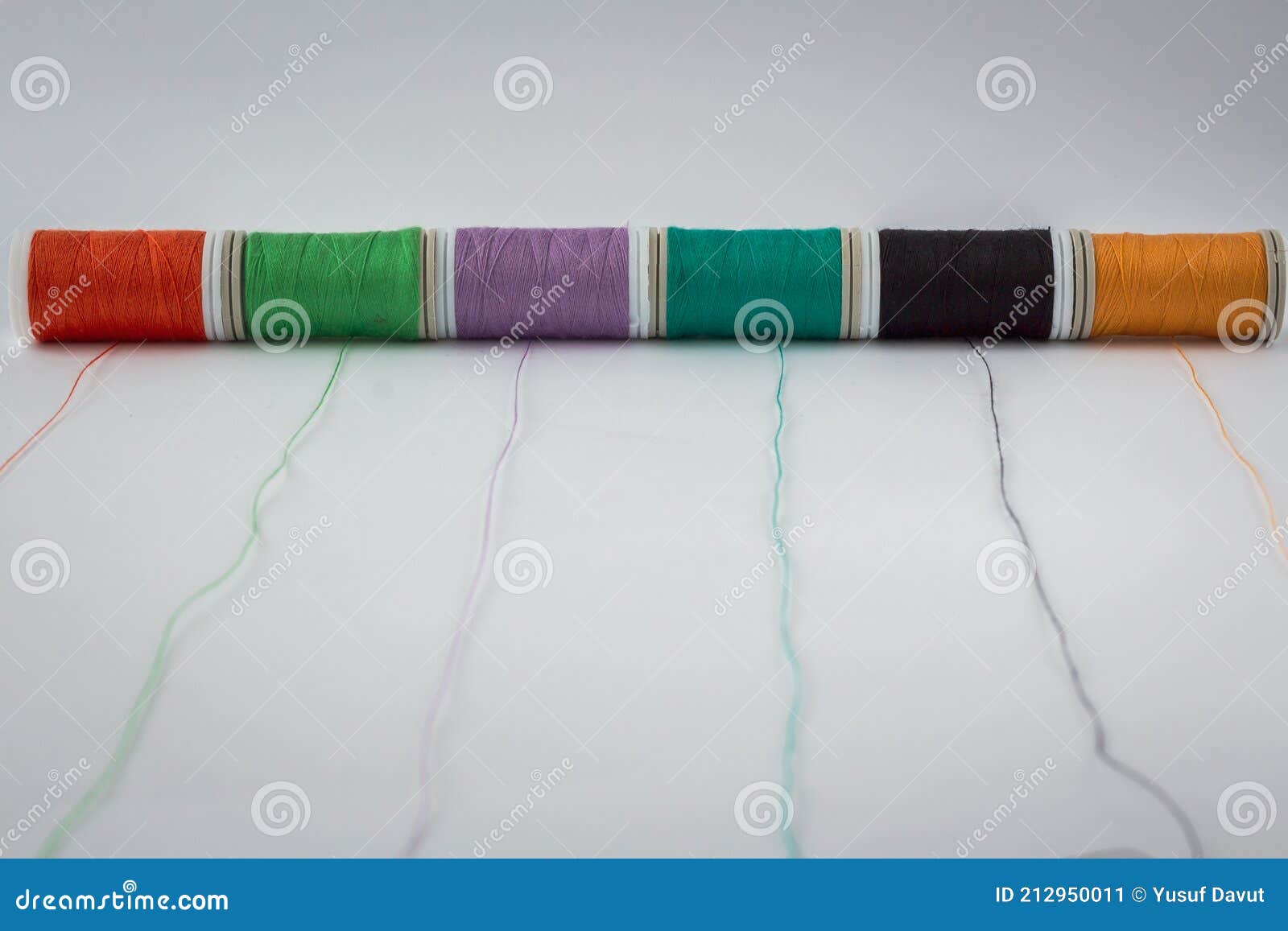 Spool Of Ropes Scattered On White Background. Messy Spool Ropes. Object ...
