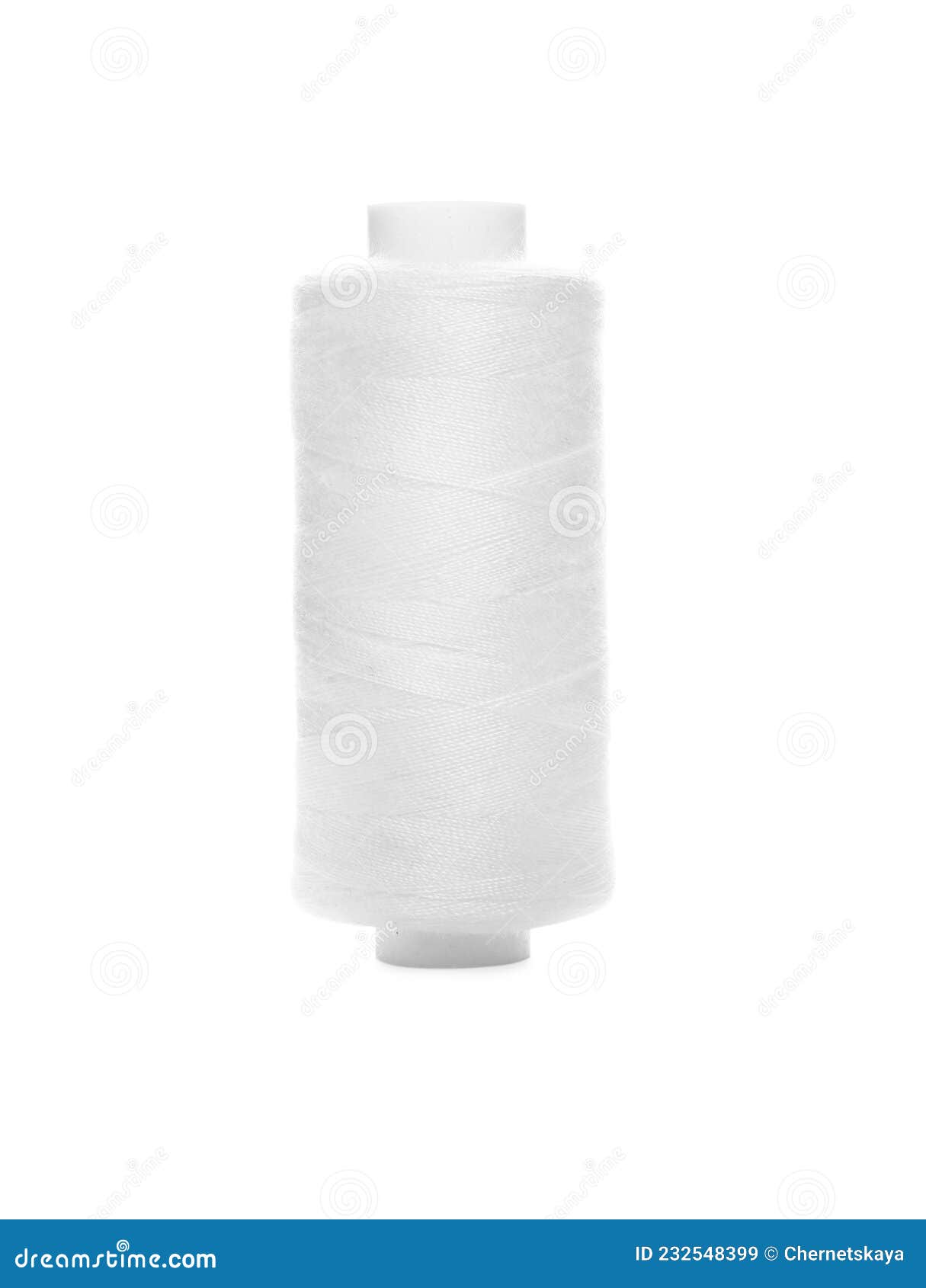 Spool of Sewing Thread Isolated on White Stock Image - Image of cotton ...