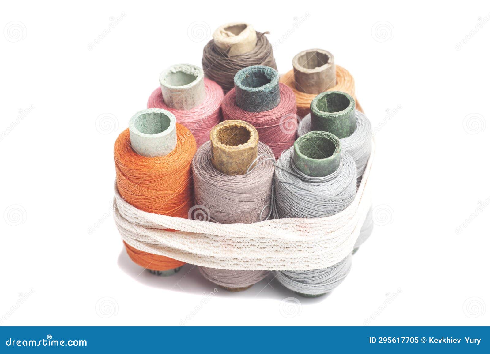 Spool of Sewing Thread, Isolated on White Background Stock Image ...