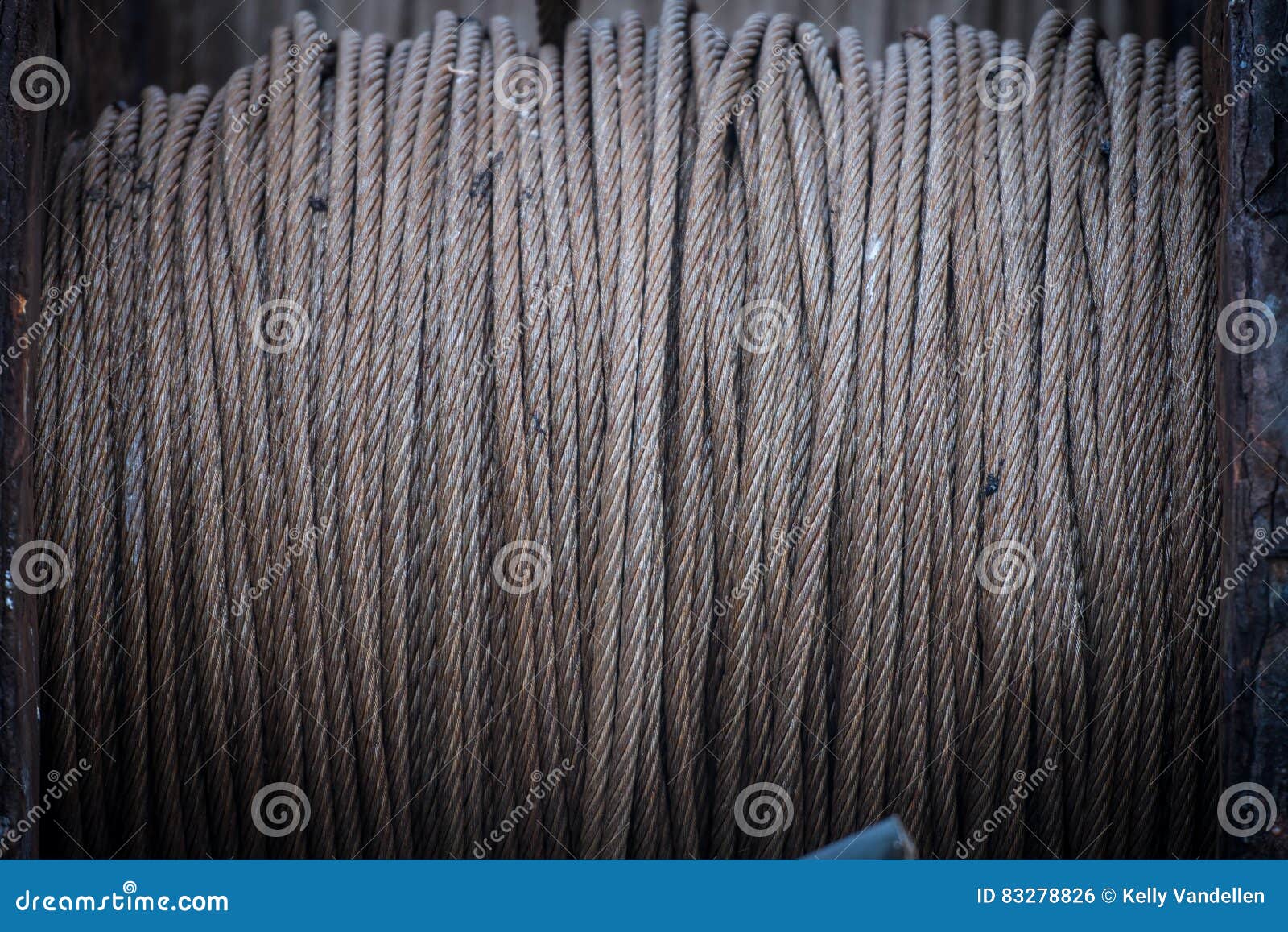 Spool of Thick Cable stock photo. Image of stabilization - 83278826