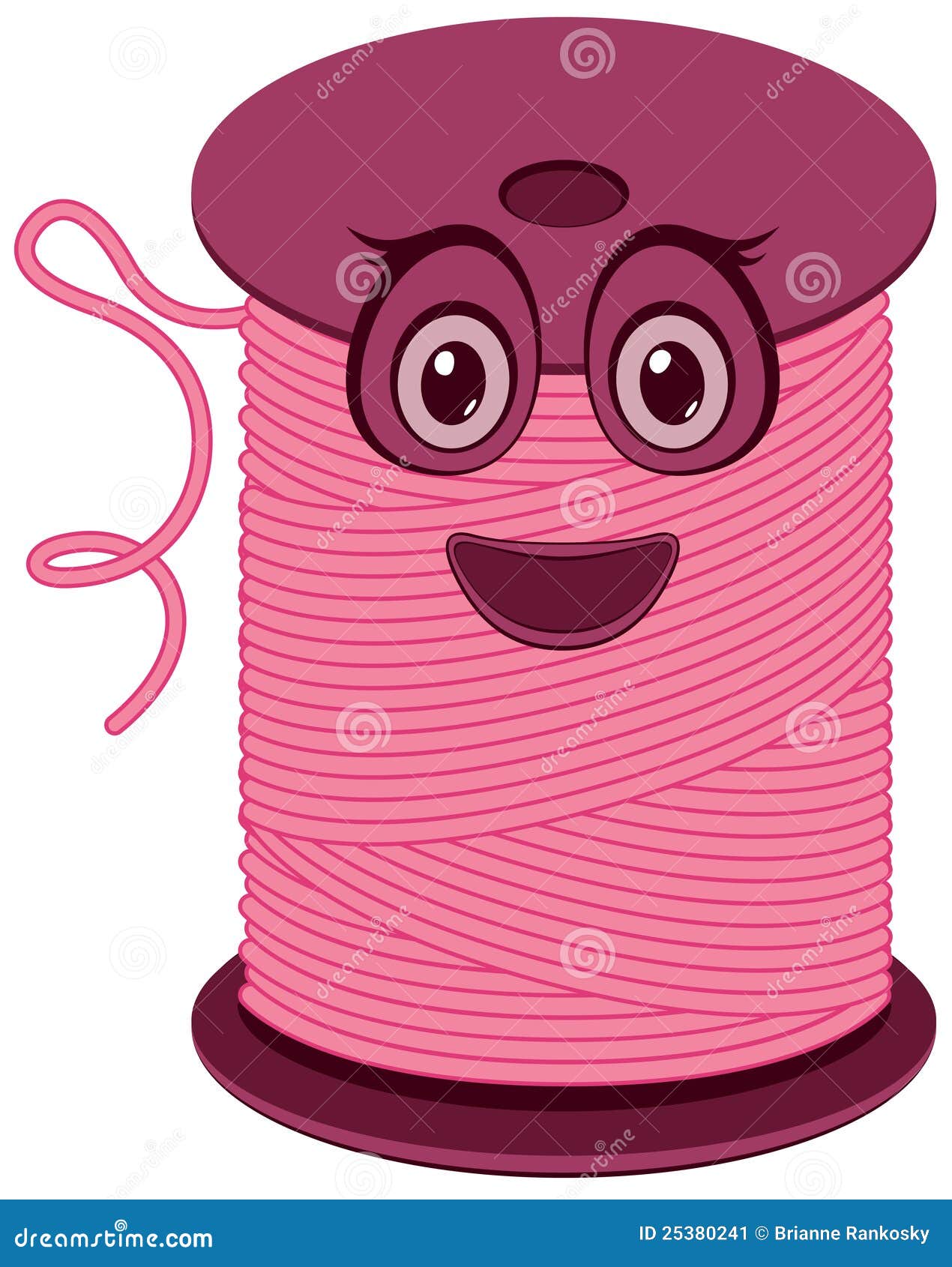 Spool Of Thread Cartoon Vector | CartoonDealer.com #25380241
