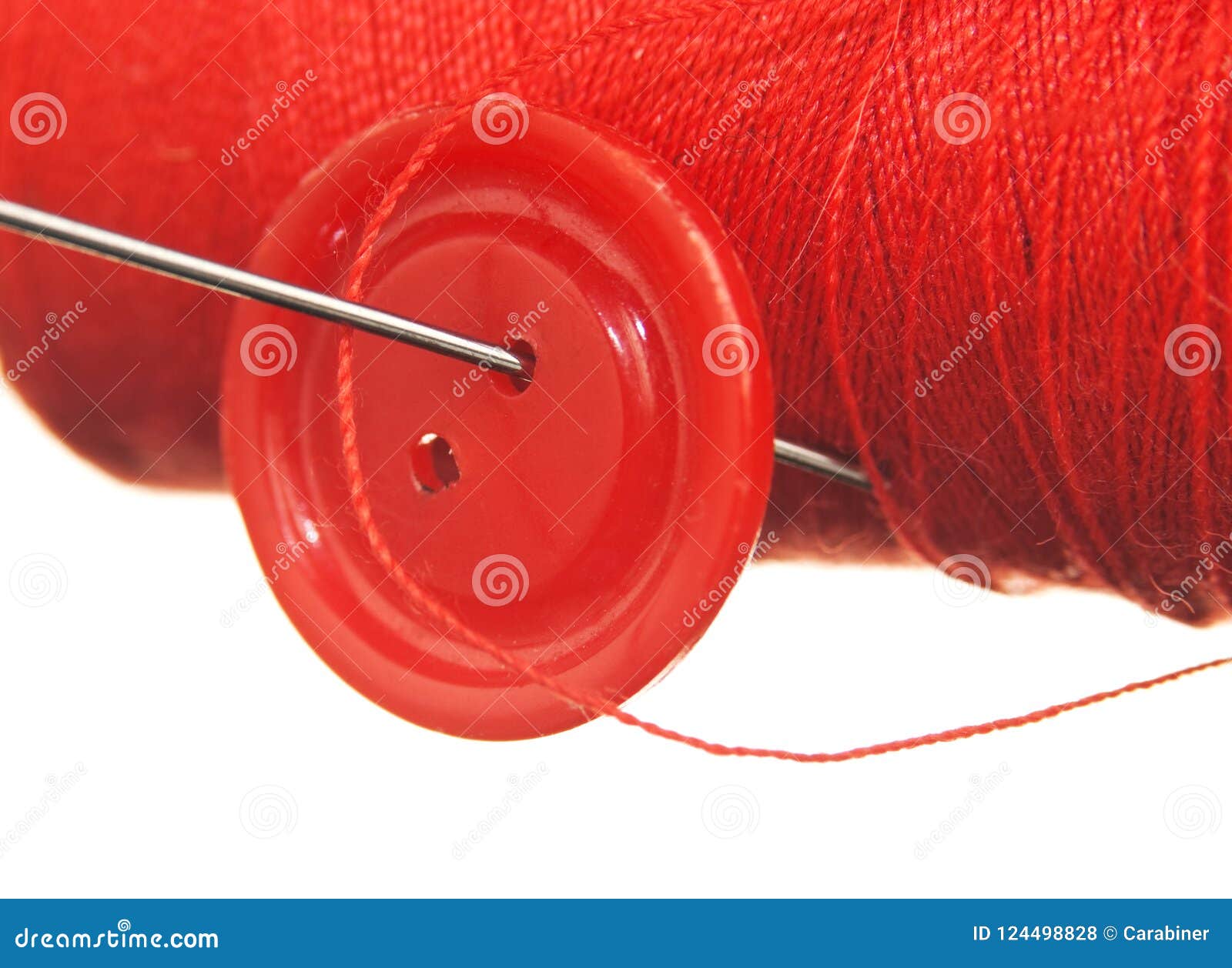 Spool of Thread and Buttons Stock Photo - Image of tailoring, concept ...