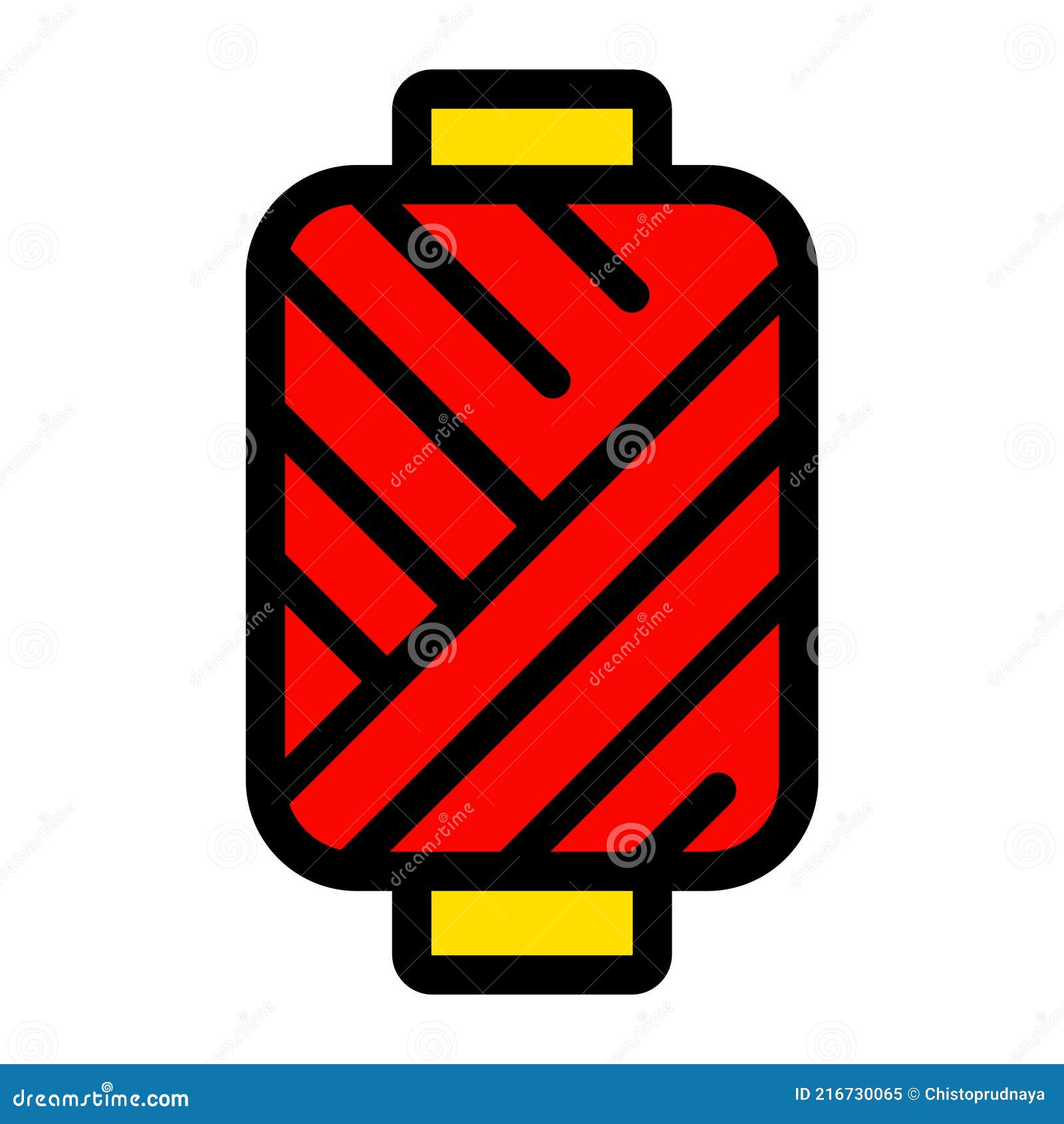 Spool of Thread Icon in Simple Style Sewing Vector Icon Stock Vector ...