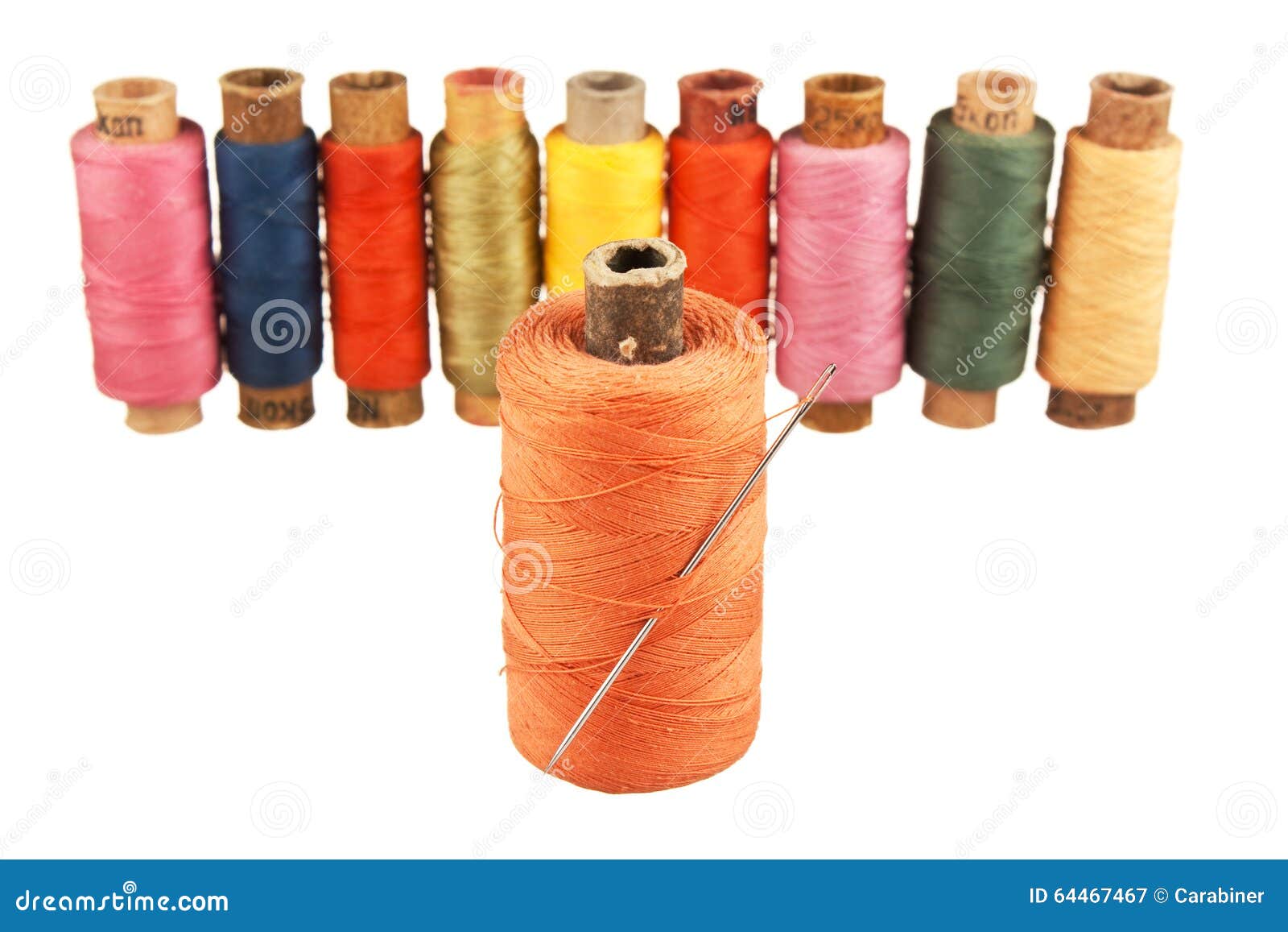 Spool of thread stock image. Image of sewing, work, line - 64467467