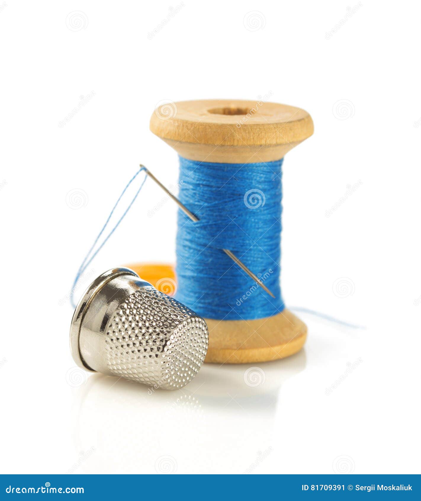 Spool of Thread Isolated on White Stock Image - Image of clothes, craft ...