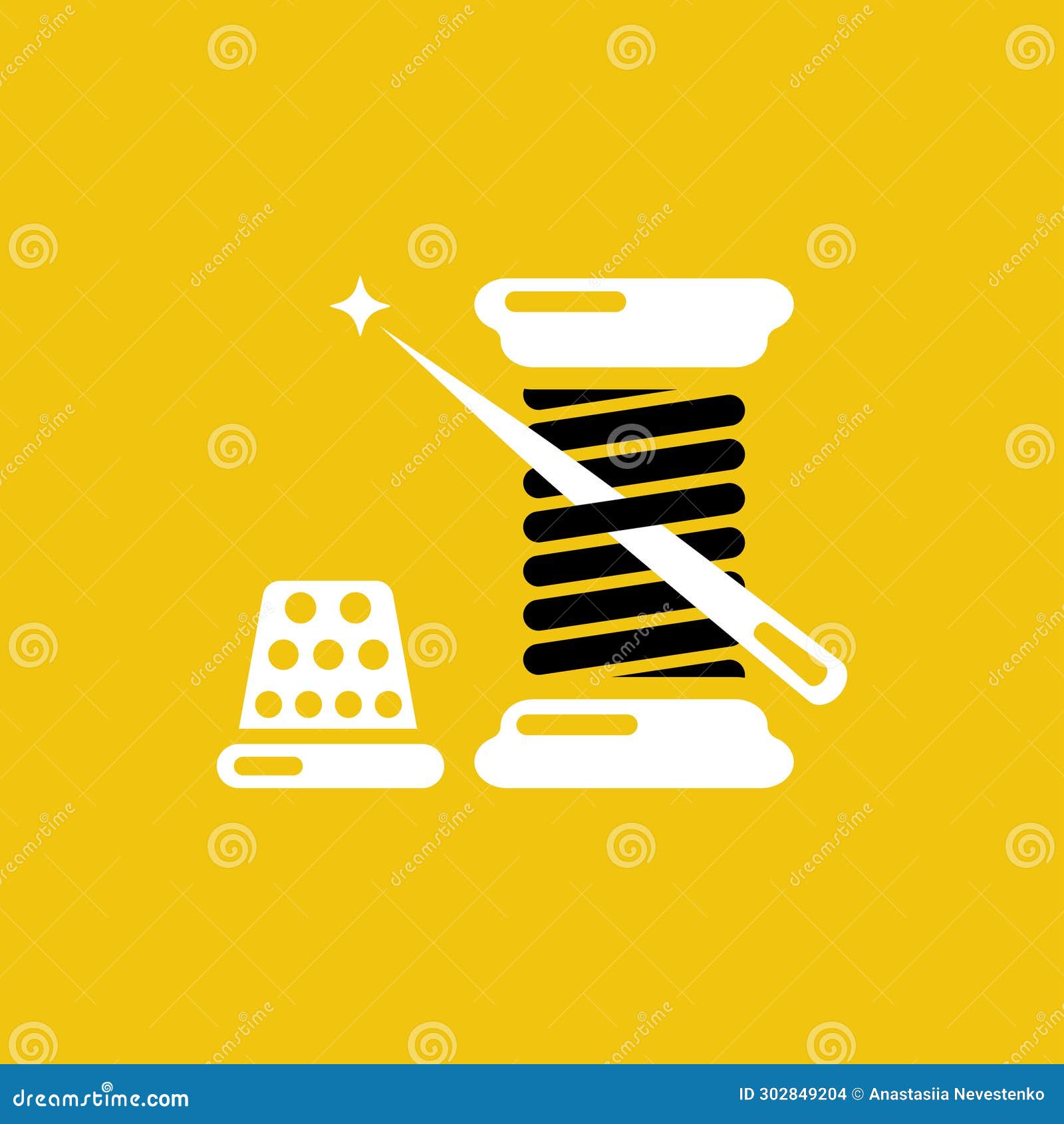 Tailoring, Tailor Shop Logo Or Label. Atelier Symbol Set. Vector ...