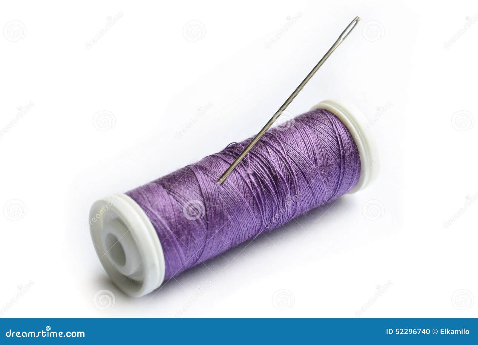 Spool of thread and needle stock photo. Image of skill - 52296740