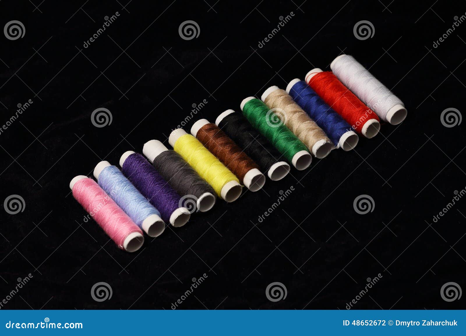 Spool thread stock photo. Image of leisure, maroon, multicolored - 48652672