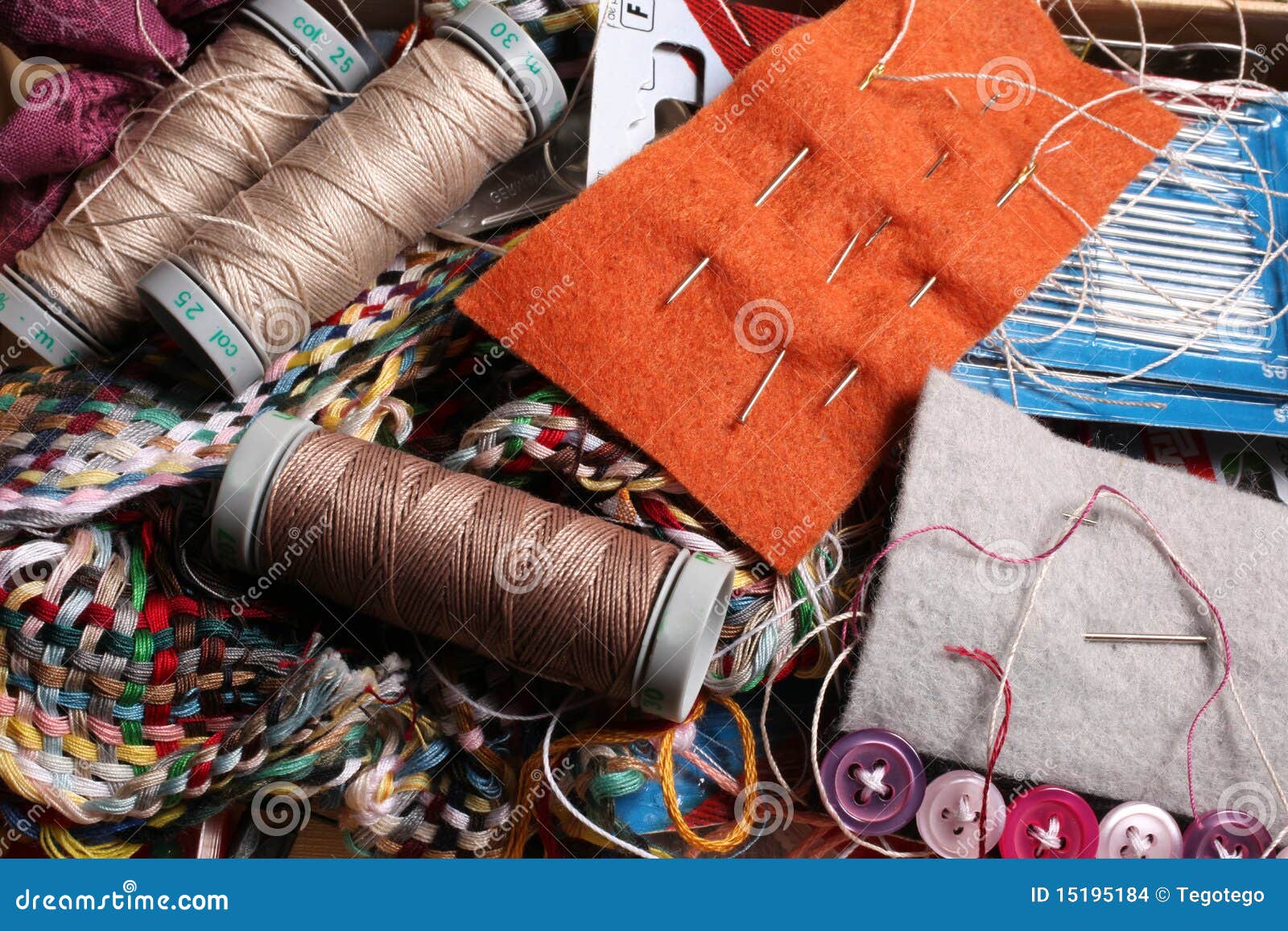 Spool of Thread and Tailor S Tools Stock Photo - Image of clothes ...