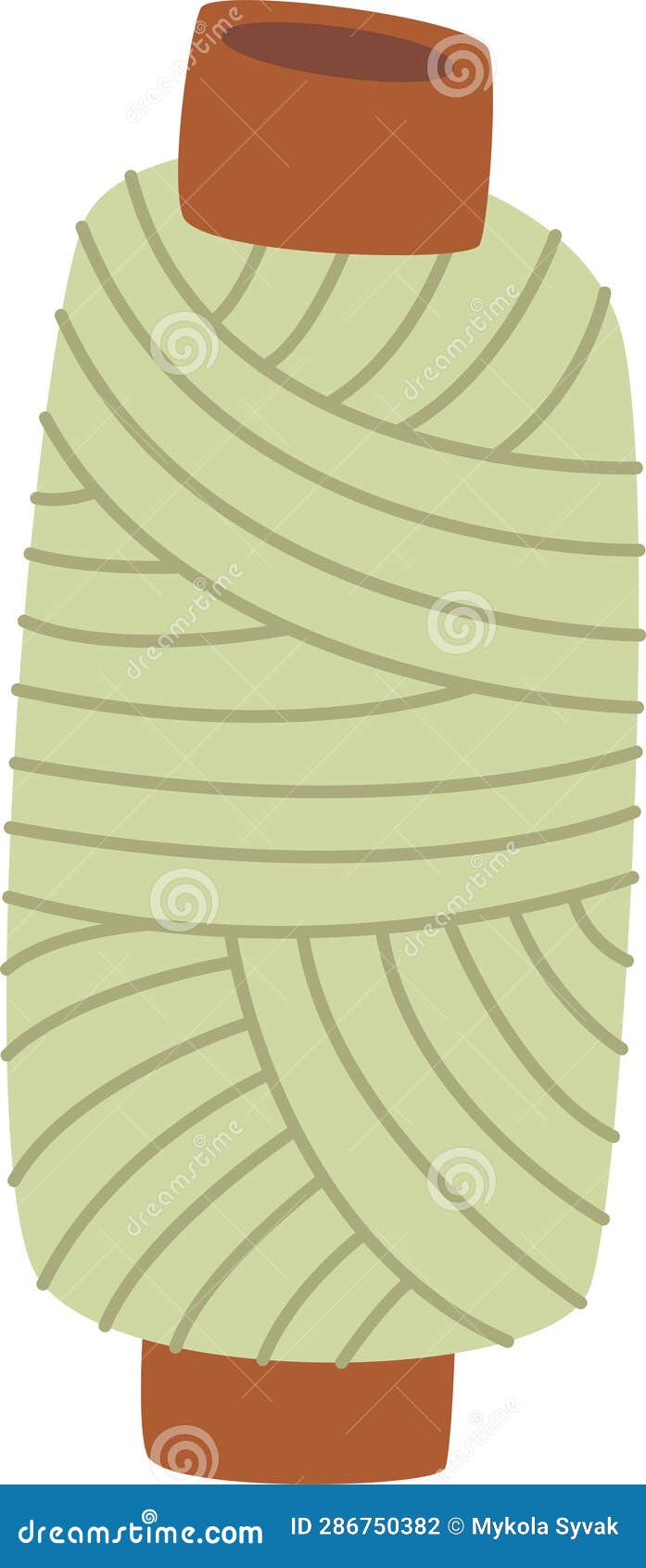 Spool of Thread stock vector. Illustration of textile - 286750382
