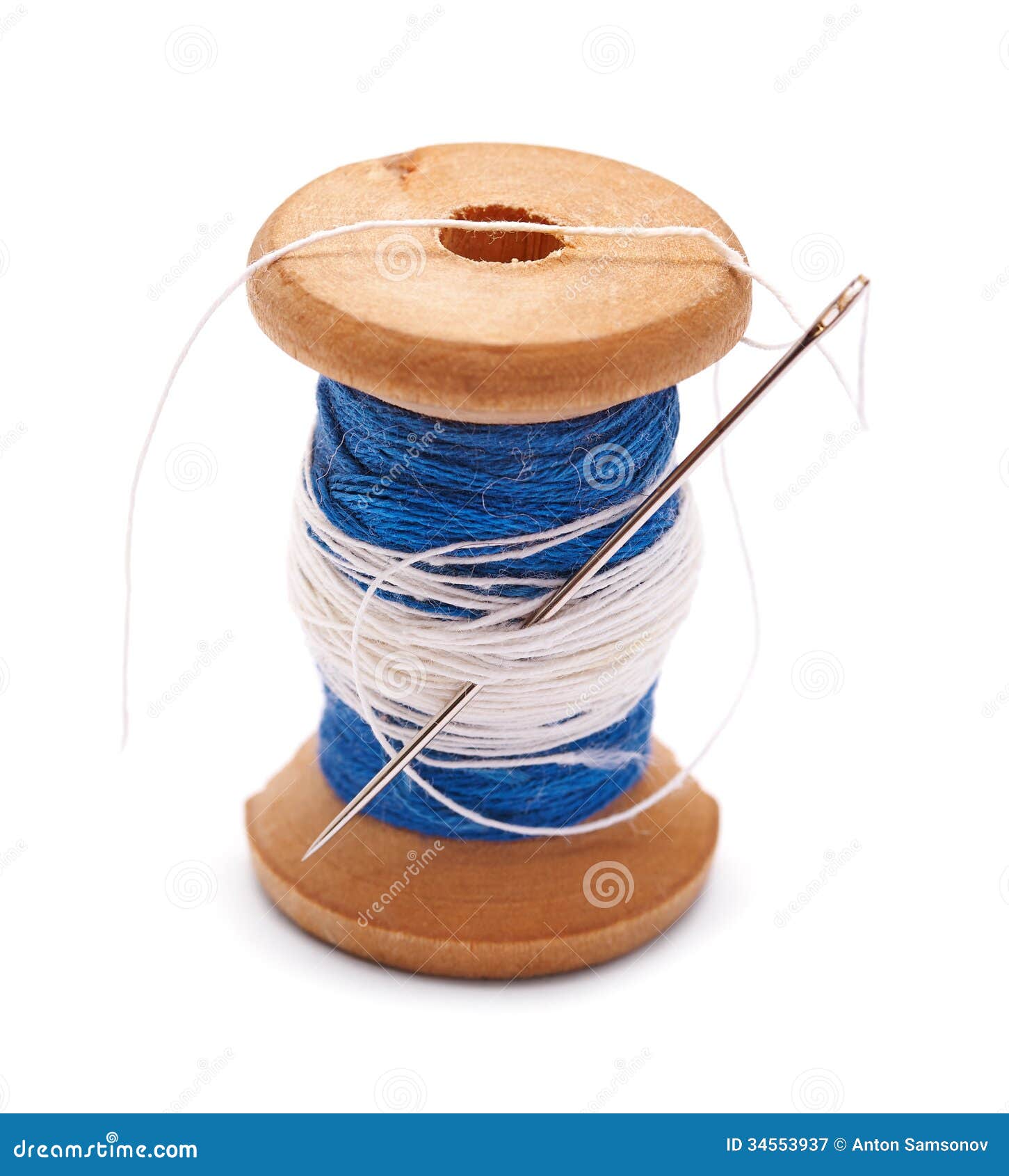 Spool of thread stock image. Image of craft, needle, clothing - 34553937