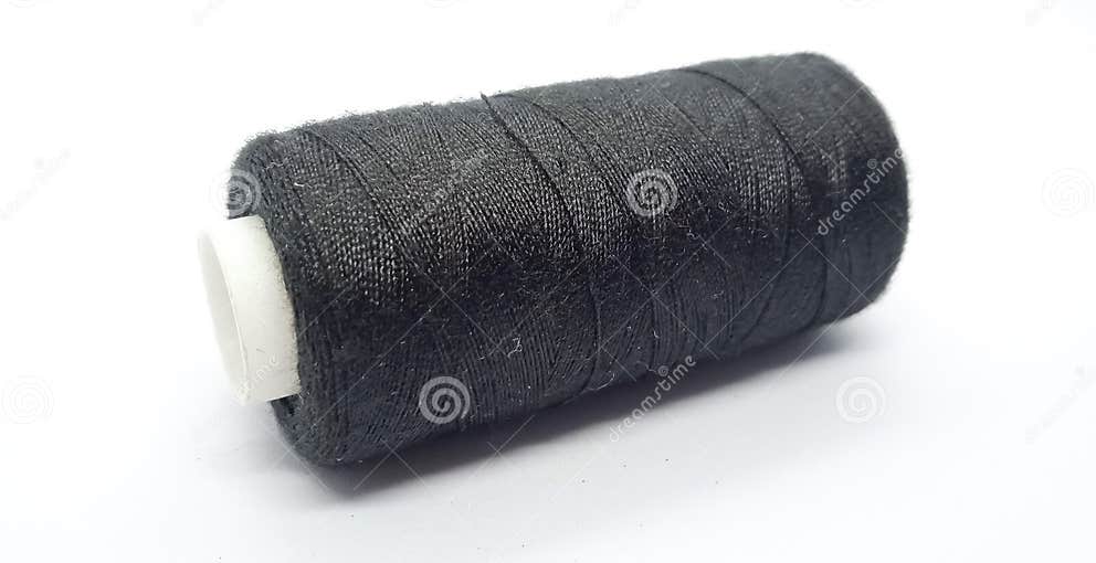 Spool Threads Isolated on the Gray White Background. Stock Photo ...