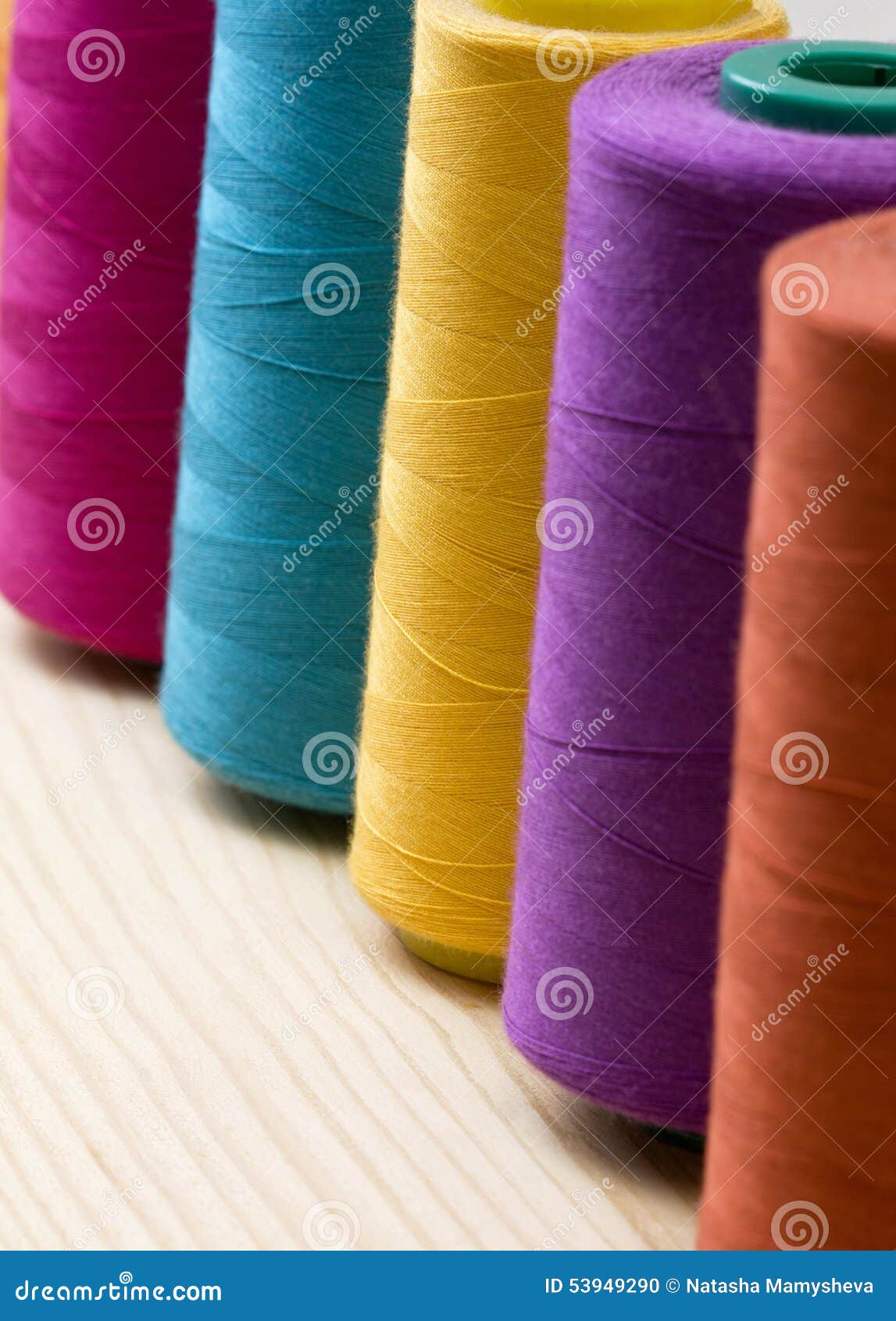 Spool of threads stock photo. Image of rainbow, needlework - 53949290