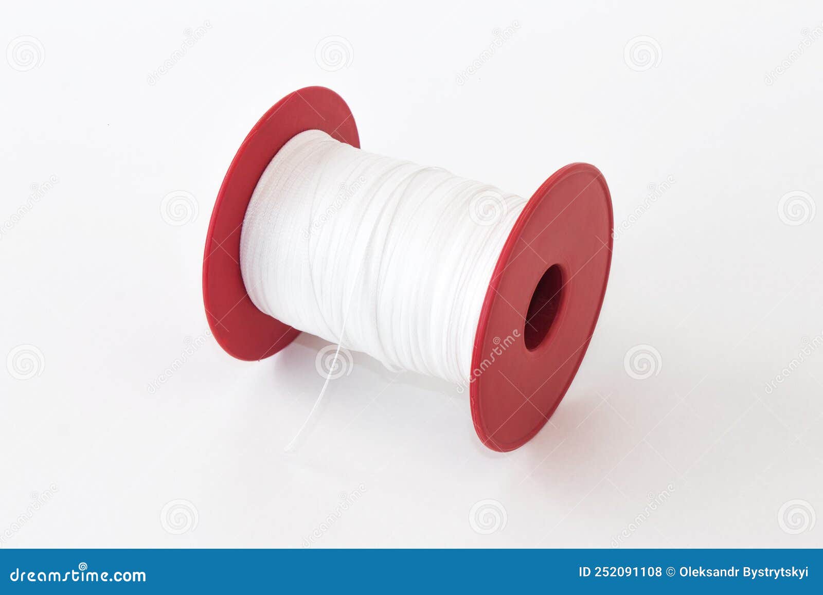 Spool of White Nylon Braid for Shoes Stock Photo - Image of fiber ...