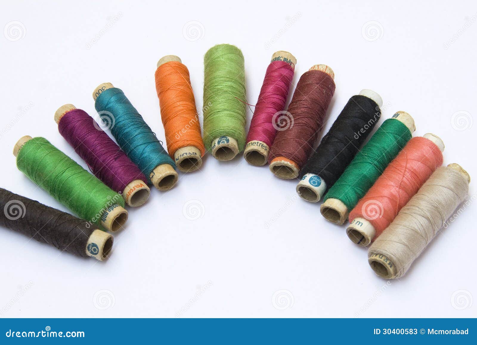 Spools of Color Threads stock image. Image of rolls, needlecraft - 30400583