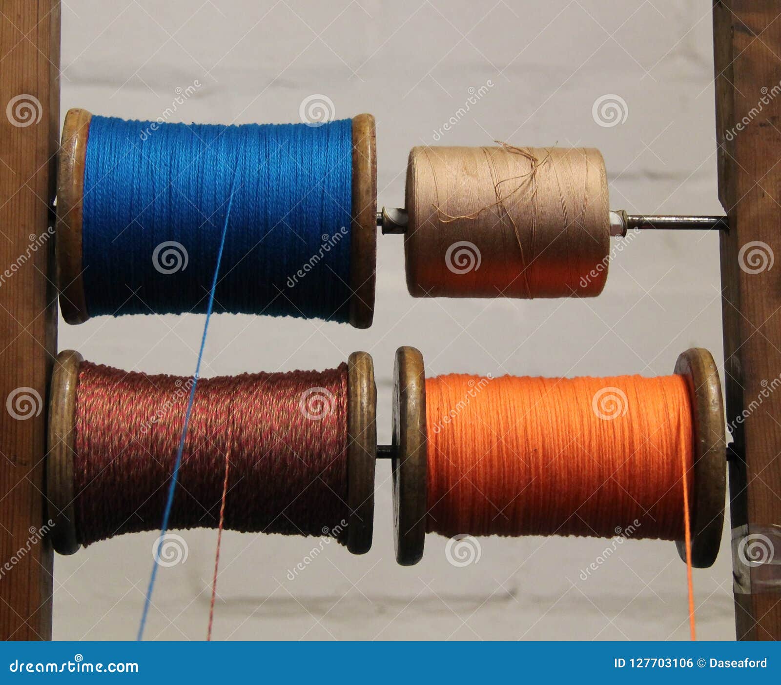 Textile Making Machine. stock photo. Image of heritage - 127703106