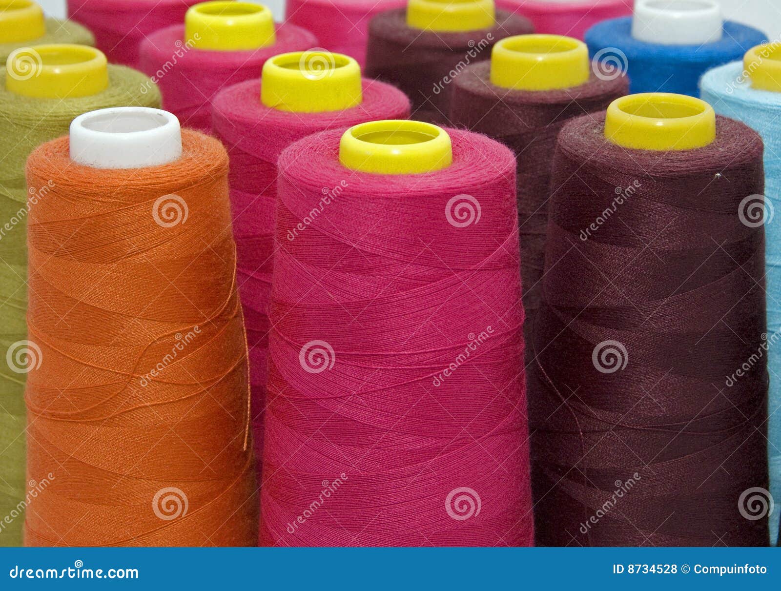 Spools cotton stock photo. Image of pattern, design, collumns - 8734528