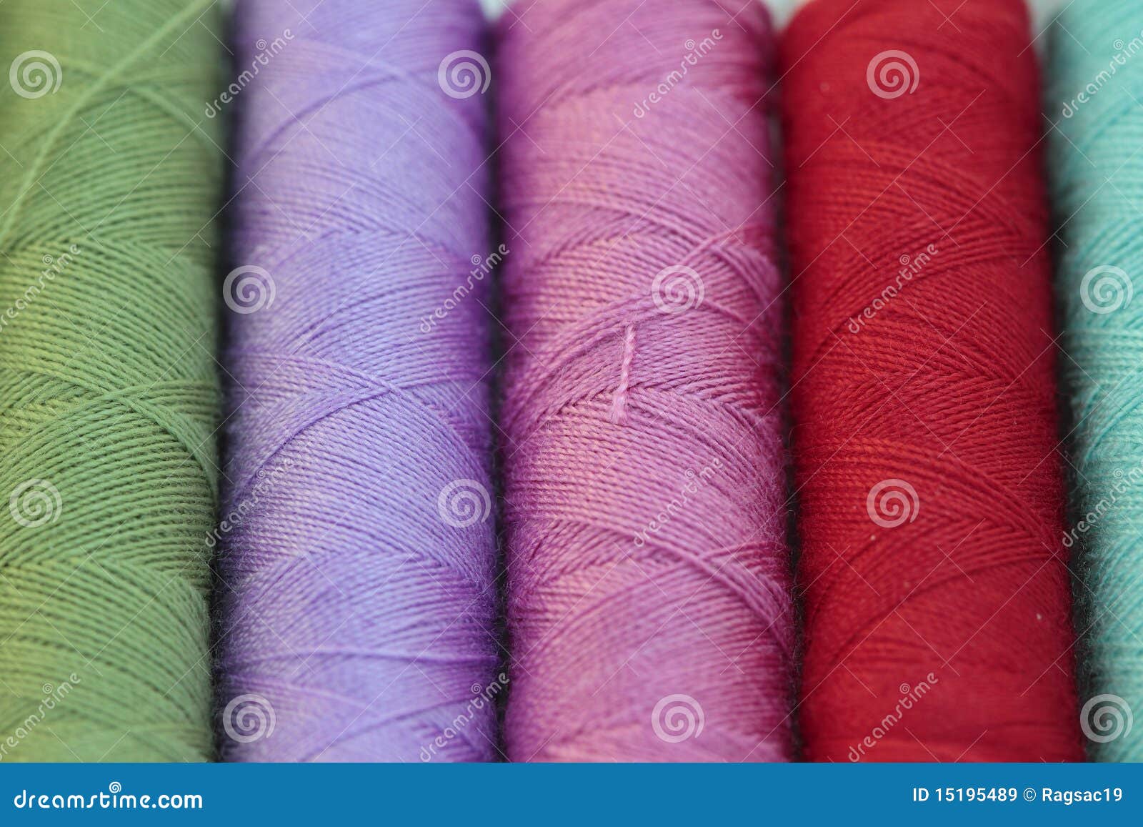 Spools of Many Colors of Thread Stock Image - Image of industry ...