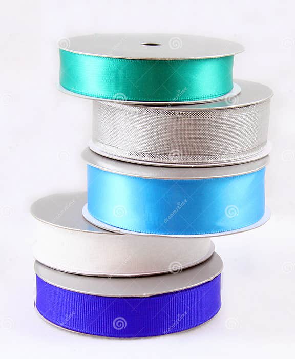Spools of Ribbon stock photo. Image of noel, wrapper, decorative - 1634970