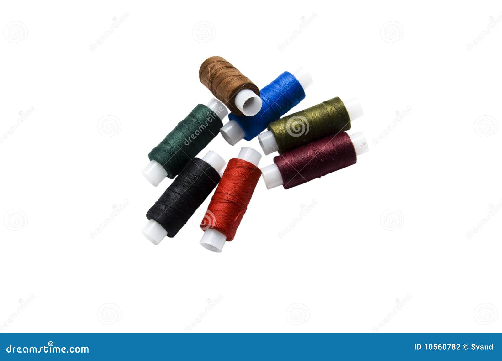 Spools of sewing threads stock photo. Image of brown - 10560782