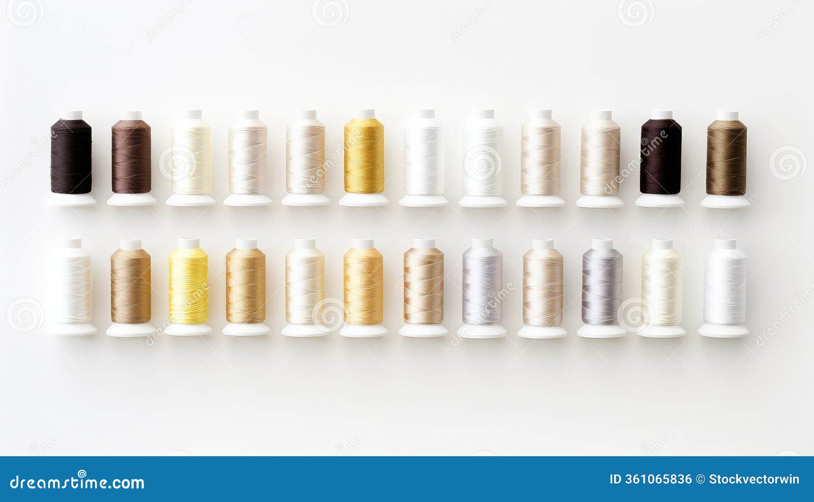 Spools Stitching White Background Stock Illustration - Illustration of ...